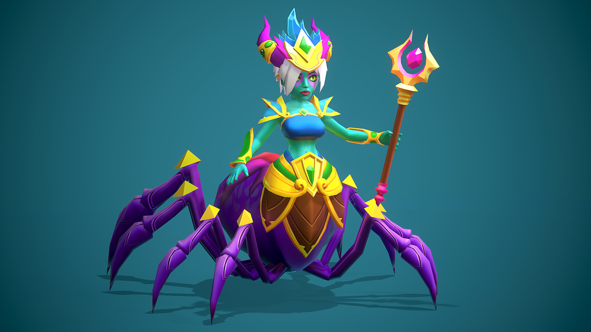 ArtStation - Magic Archer: Hero hunt for gold and glory - Spider Queen ...