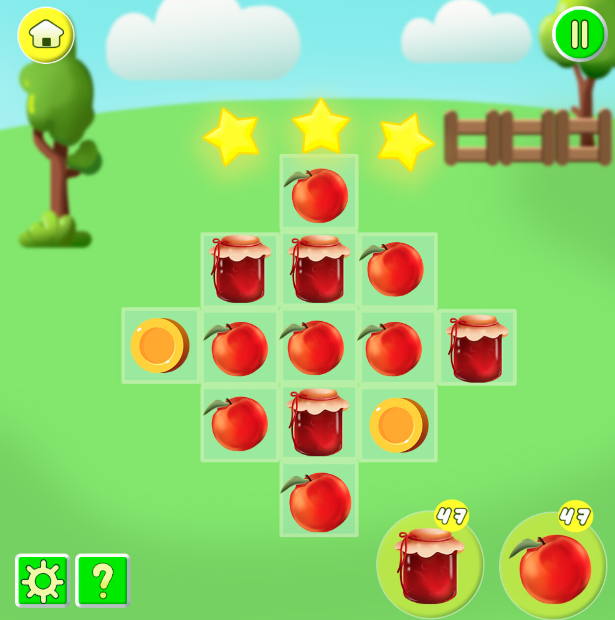 ArtStation - Game UI Match-3 for mobile game "Beaver Adventures"