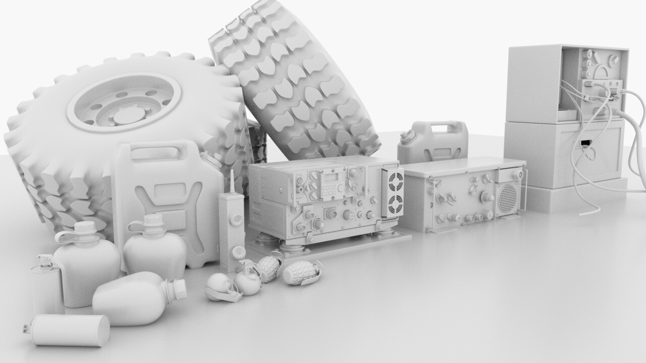 ArtStation - Army props model