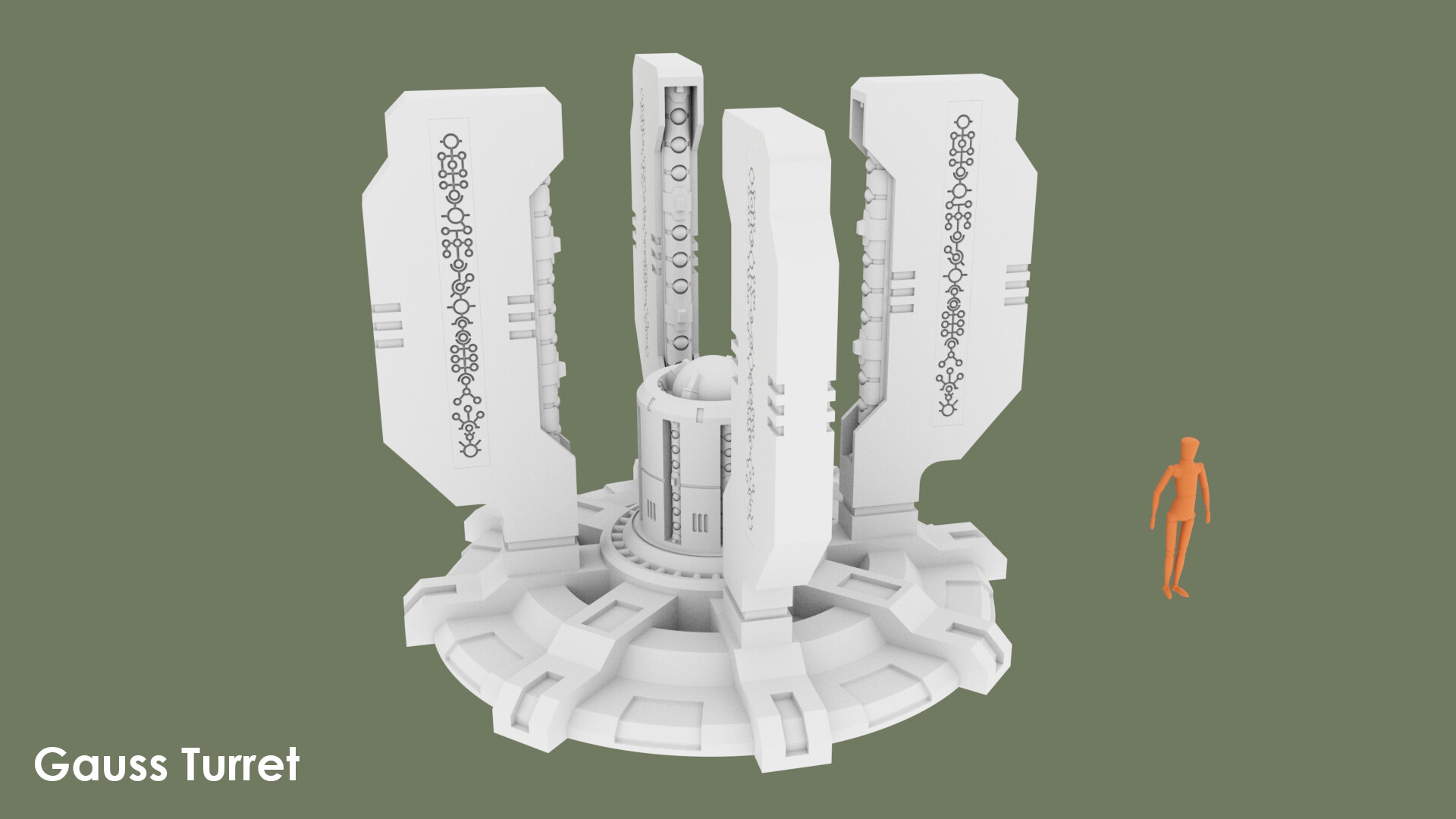 Sean H Bullough - 3D Printable Necron Terrain - DOW Themed Set