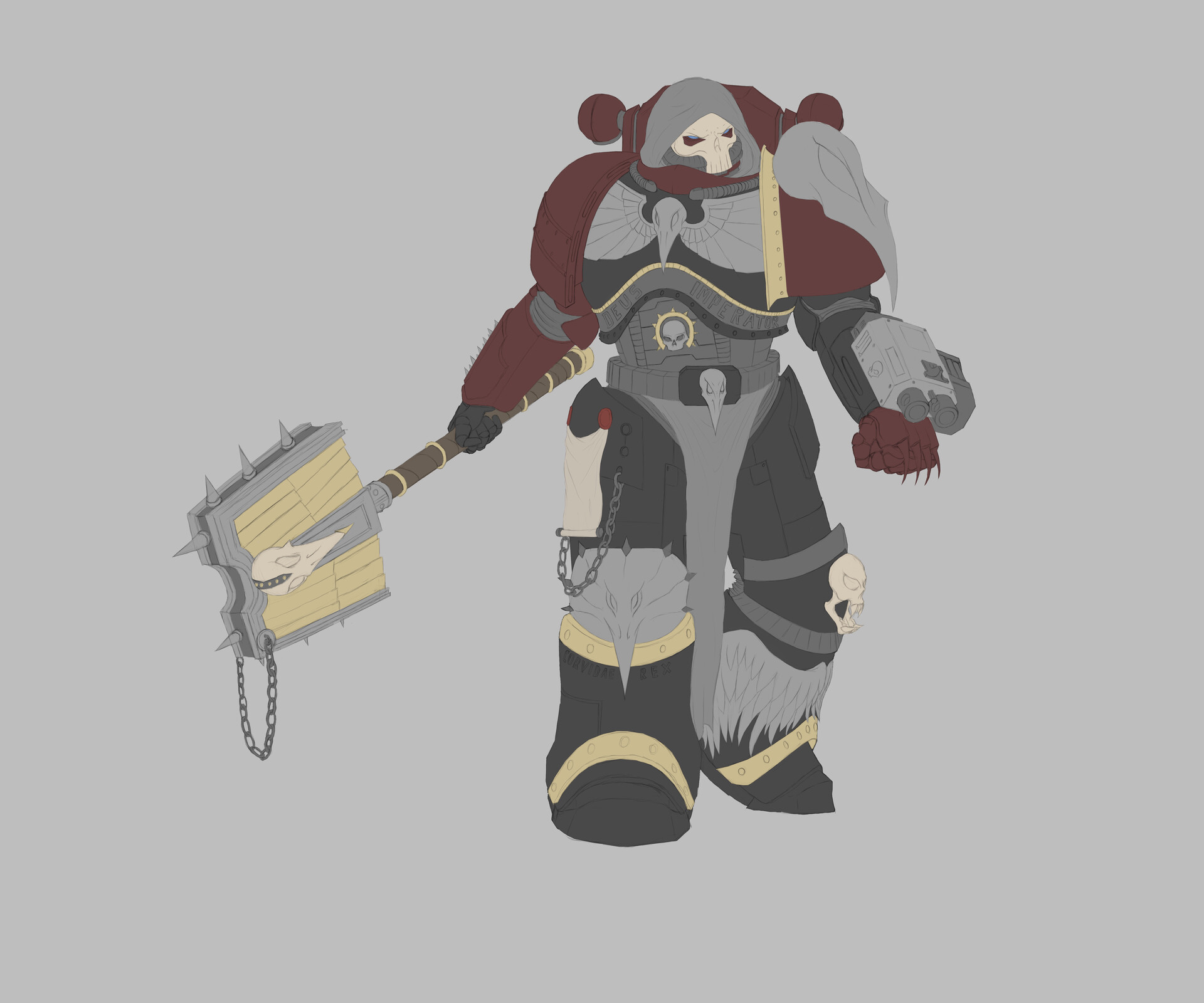 ArtStation - Blood Raven Chaplain