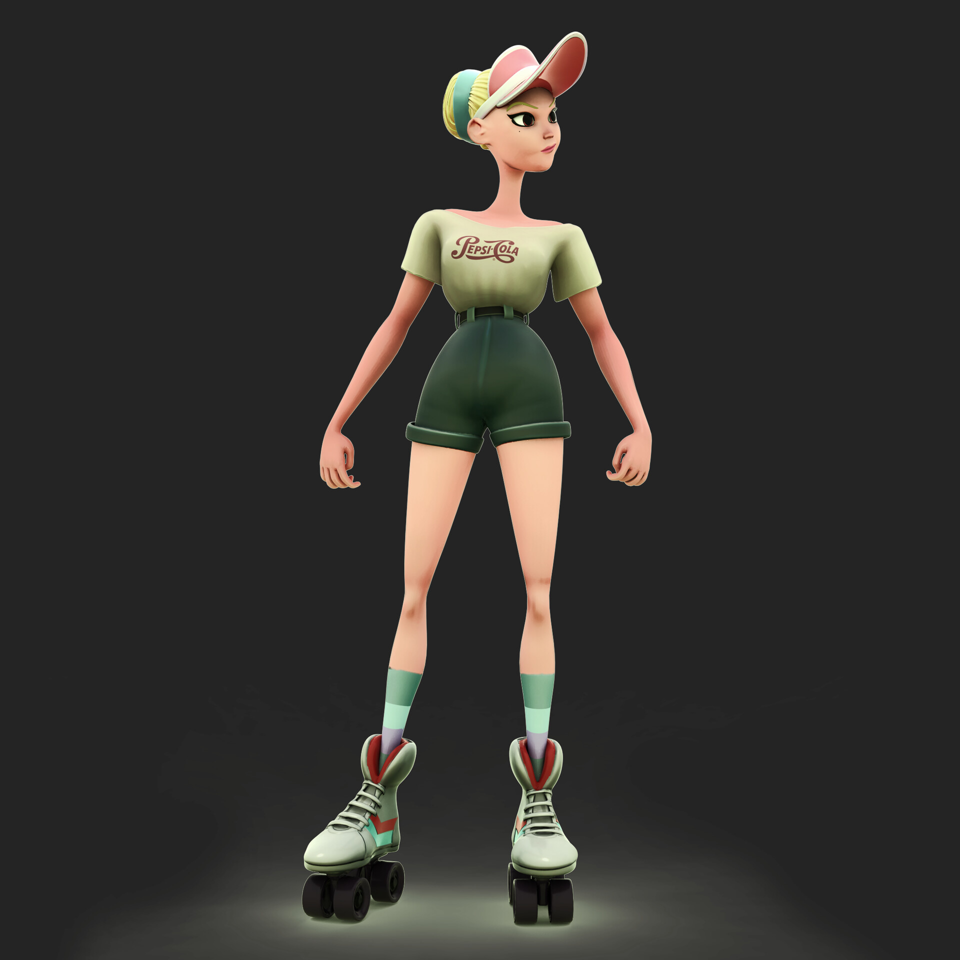 ArtStation - ROLLER WOMAN CONCEPT