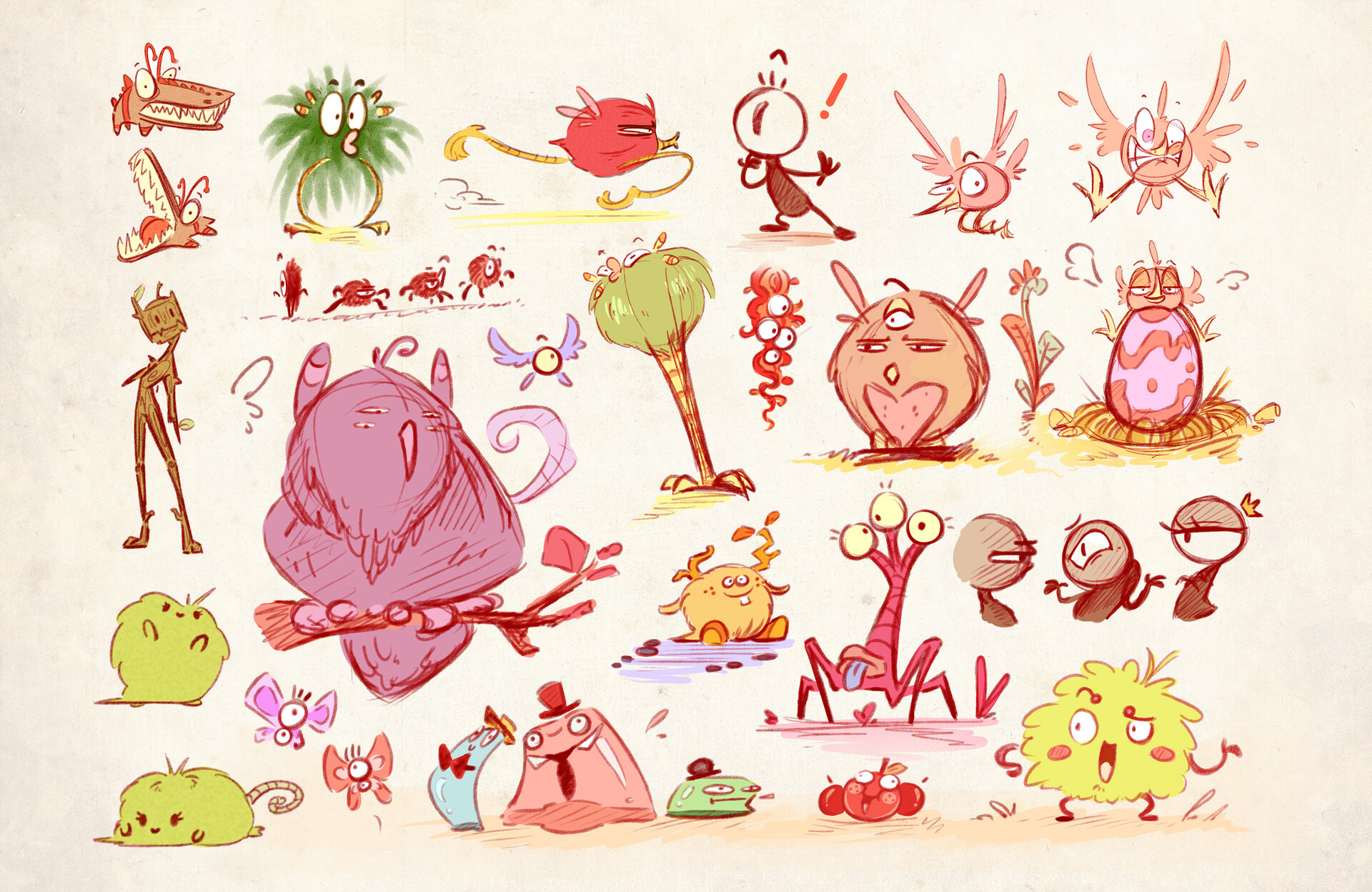 ArtStation - Quick Creature Doodles