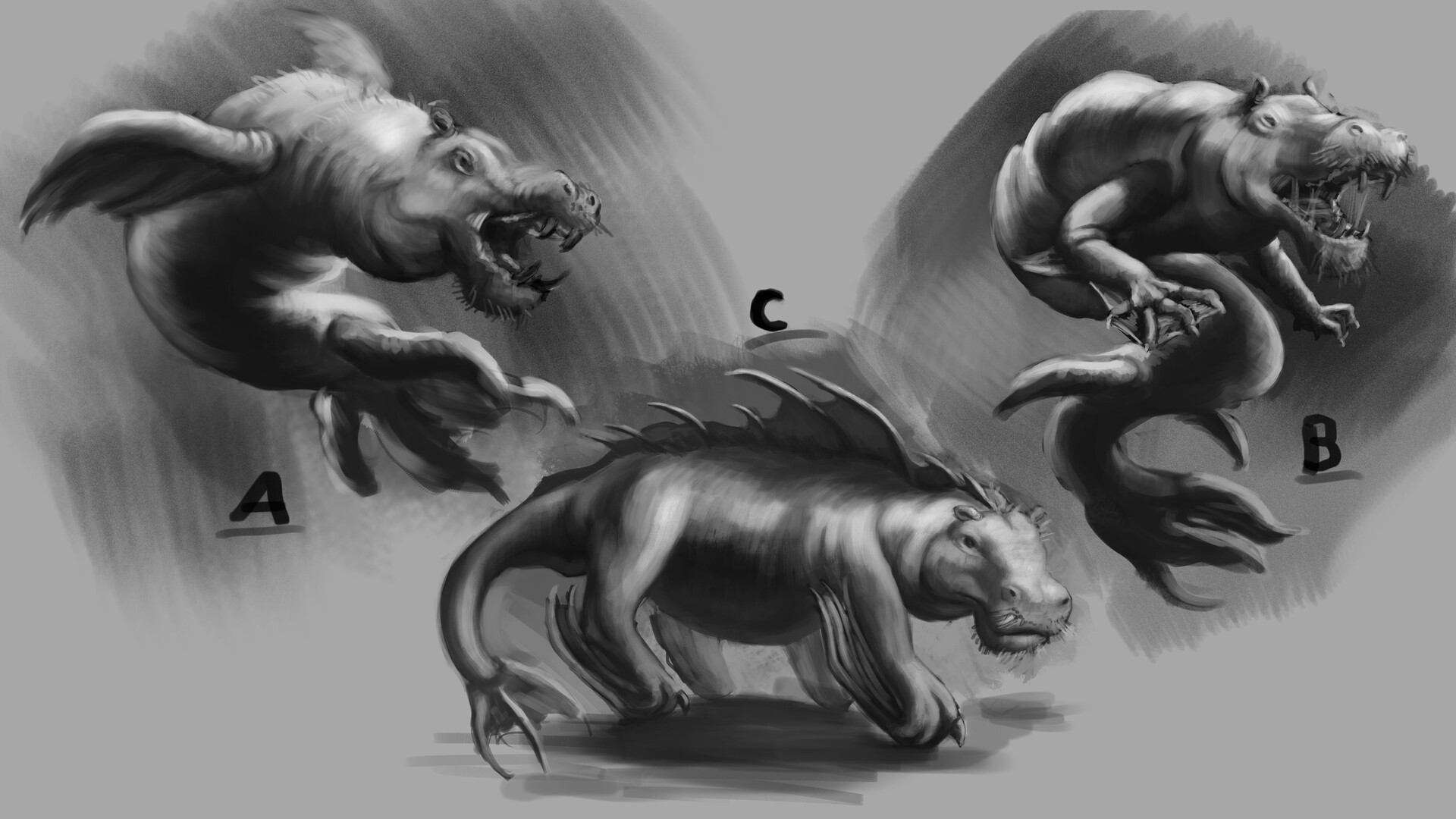 ArtStation - Creature Design Sketches