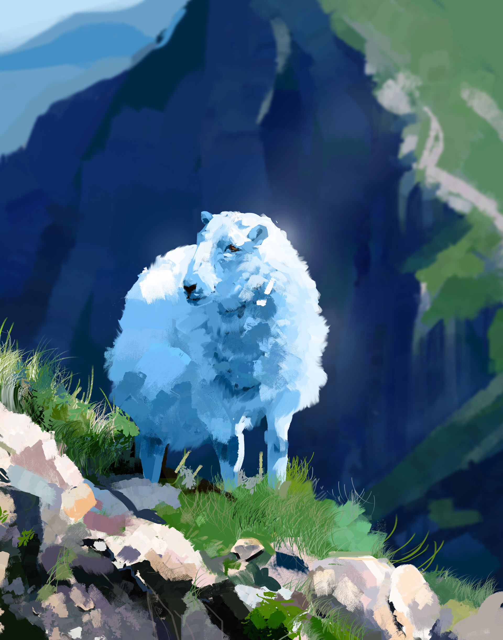 ArtStation - Blue Sheep