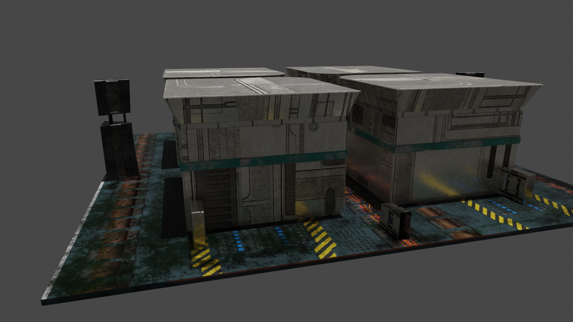 ArtStation - Sci-Fi Style FPS map for Mobile & Pc games