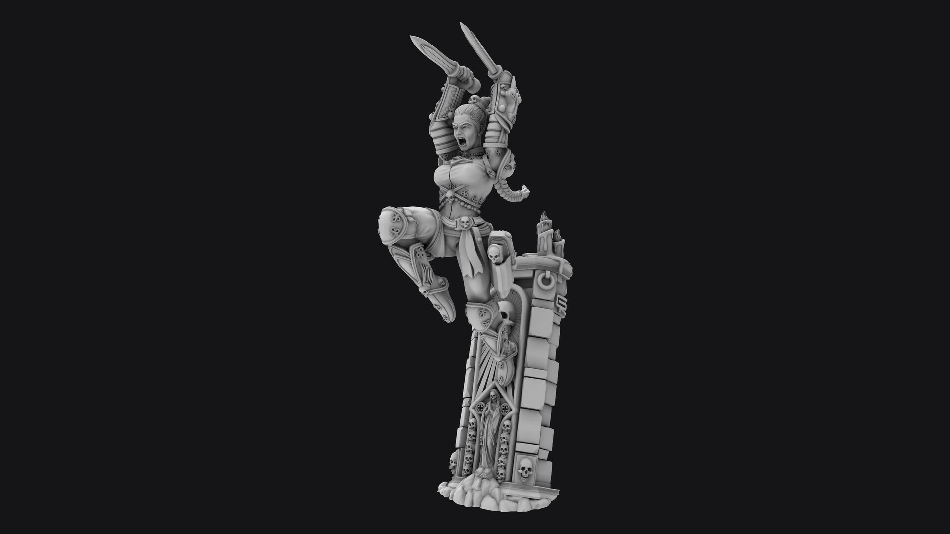 ArtStation - GR036 • Female Assassin - Ghost V2.0 • Warhammer 40k