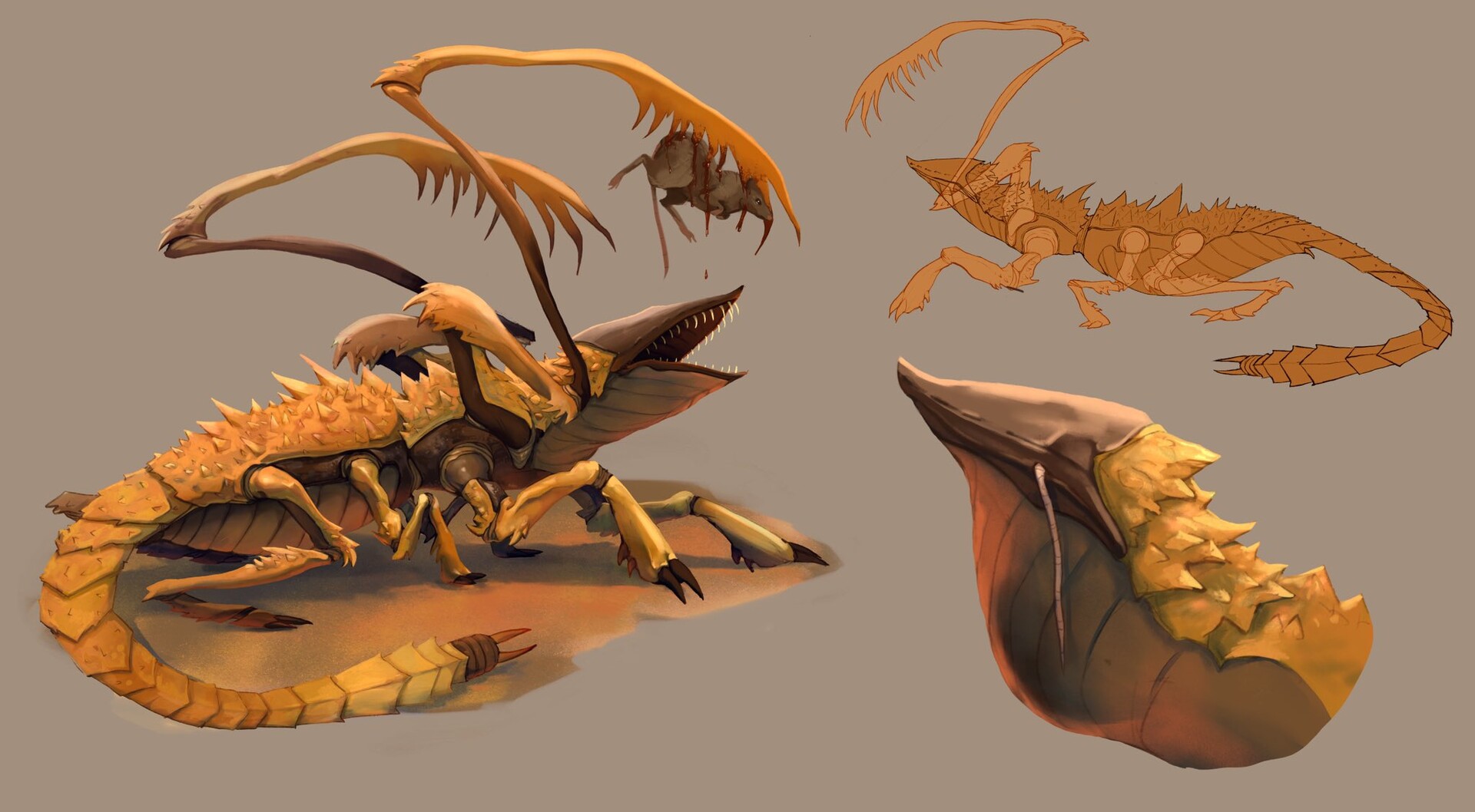 ArtStation - Desert Stalker Creature Concept