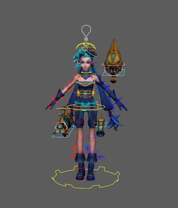 ArtStation - Darkwaters Jinx rig