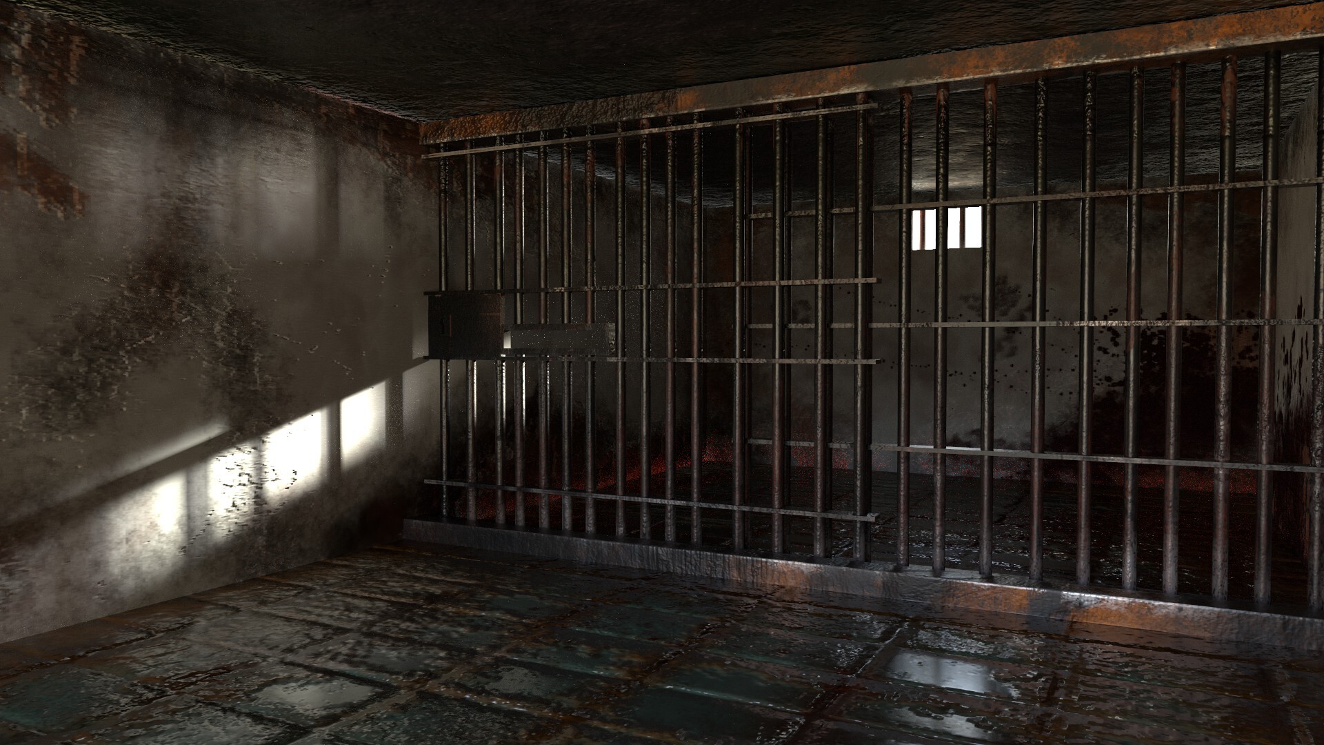 ArtStation - TEST RENDER - Prison Interior
