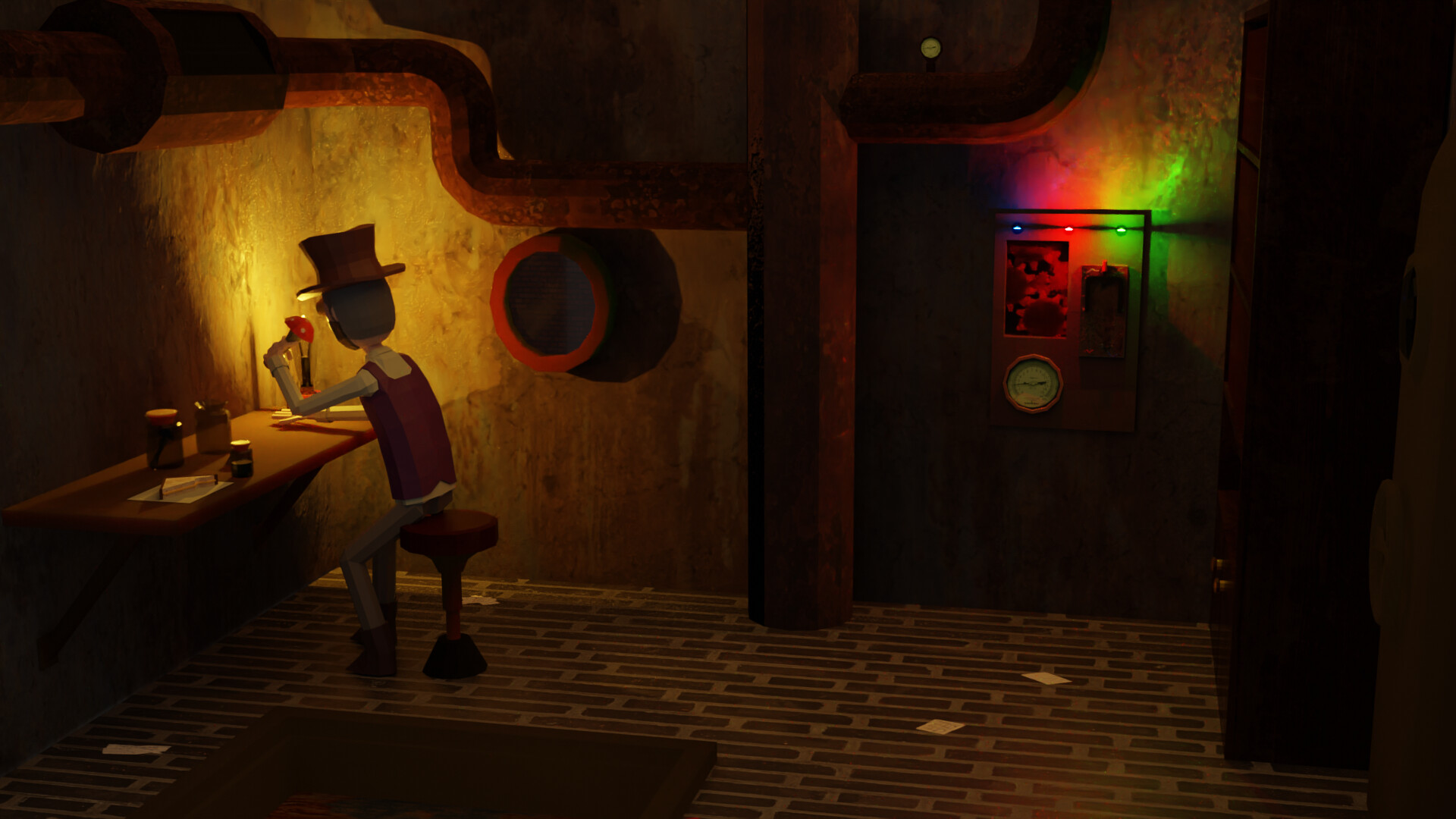 ArtStation - Low-Poly Steampunk Scenario