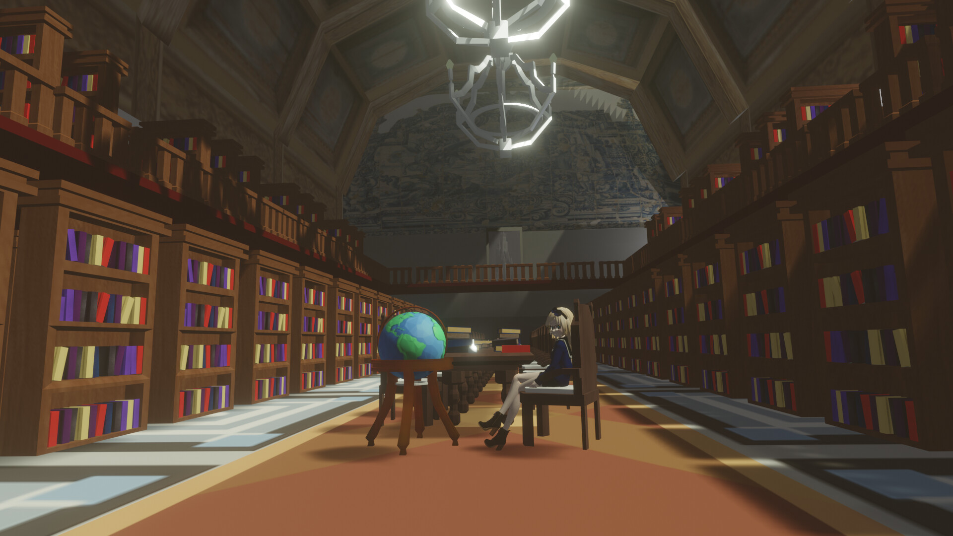 ArtStation - Library - Fully Texture and with a Friend 3D model!