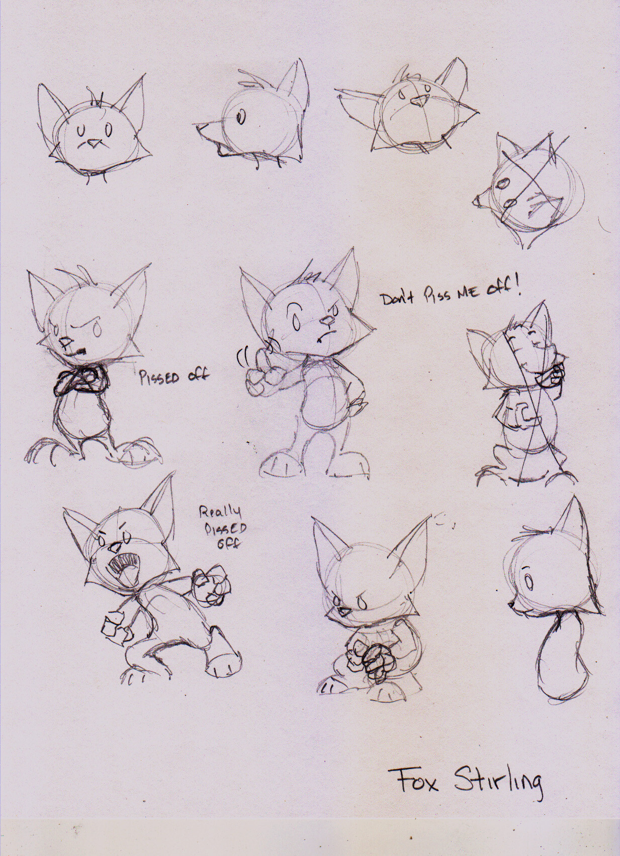 ArtStation - Cartoon Fox Stirling