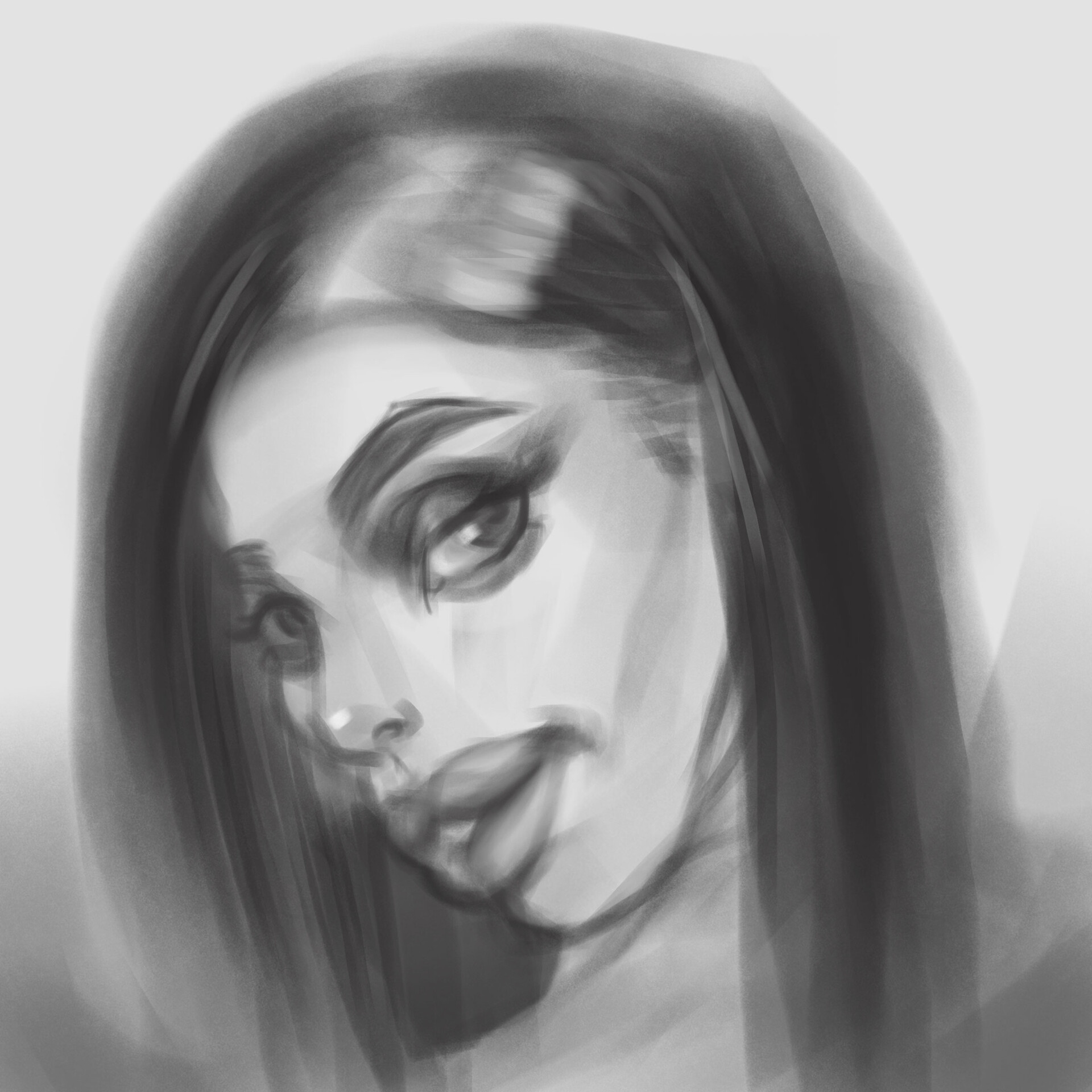 Mary Marsh - Digital Painting Portraits - The Greyscale Collection