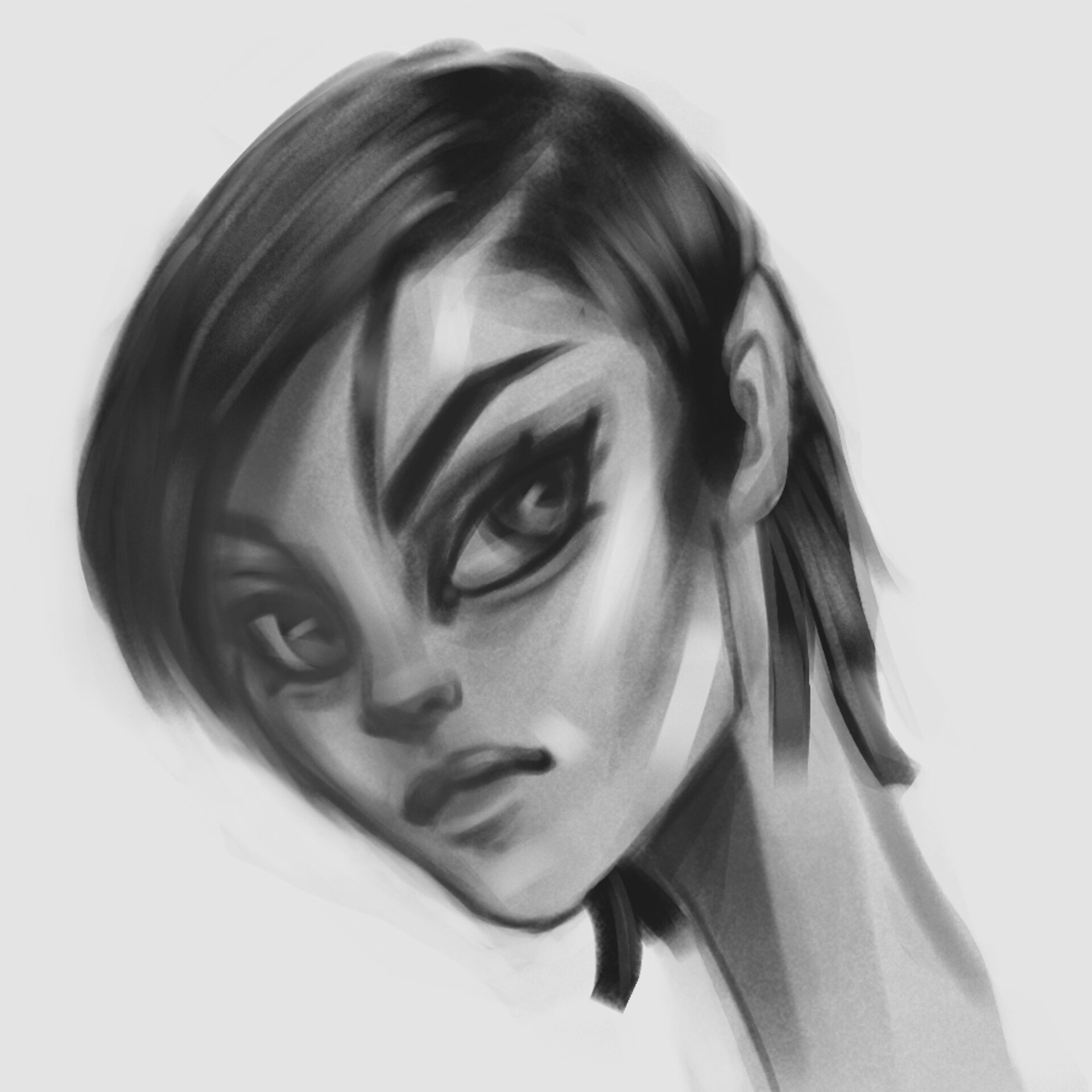 Mary Marsh - Digital Painting Portraits - The Greyscale Collection