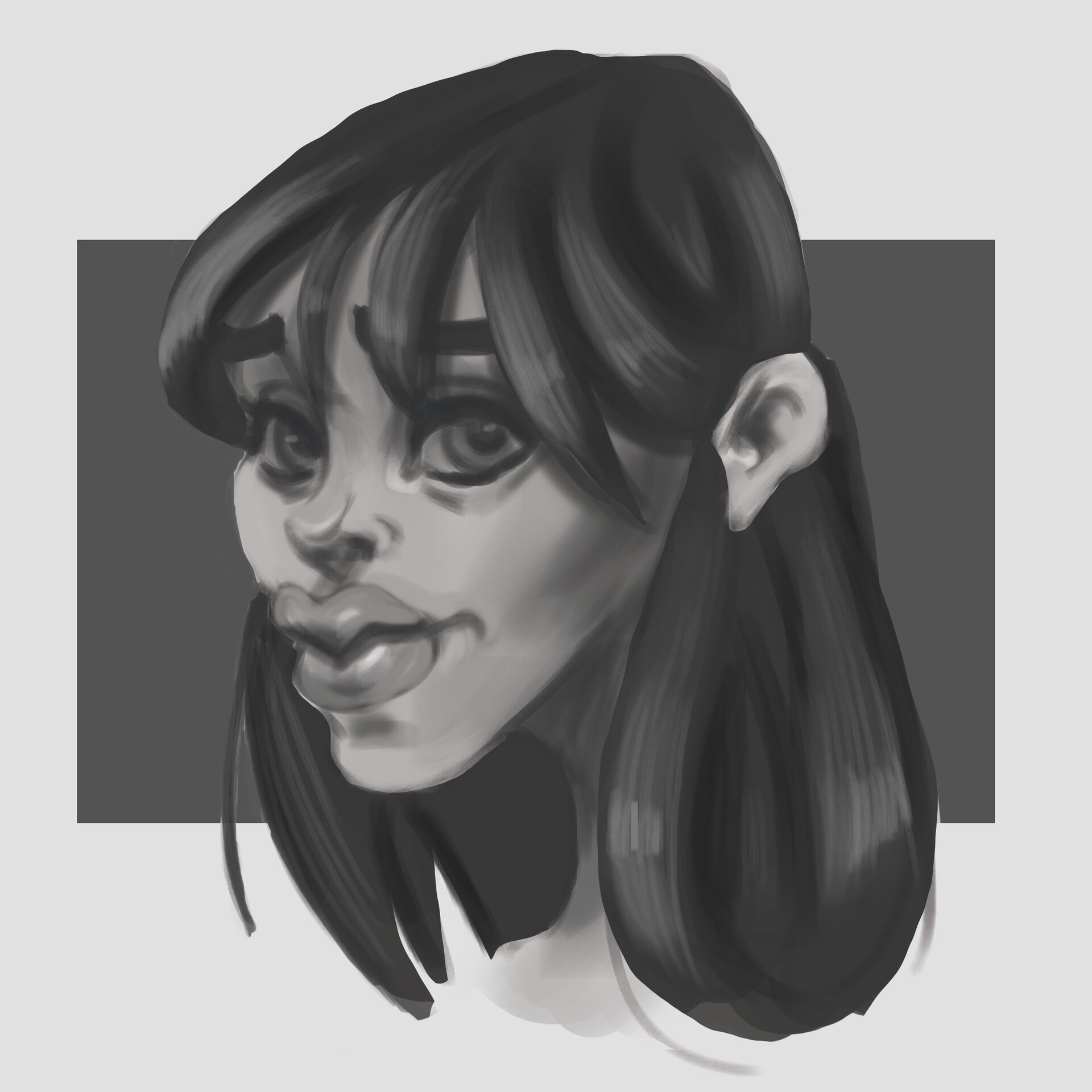 Mary Marsh - Digital Painting Portraits - The Greyscale Collection