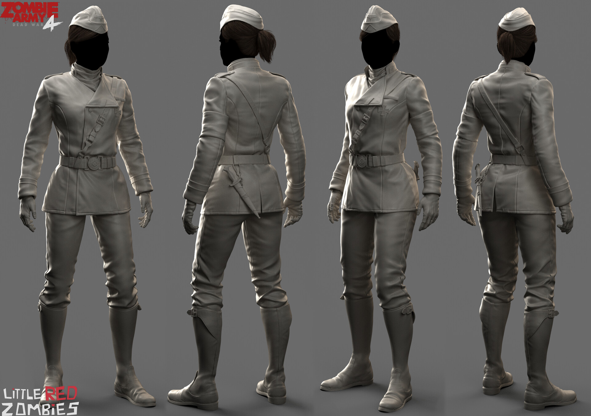 LITTLE RED ZOMBIES - Marie Nazi Skin - Zombie Army 4