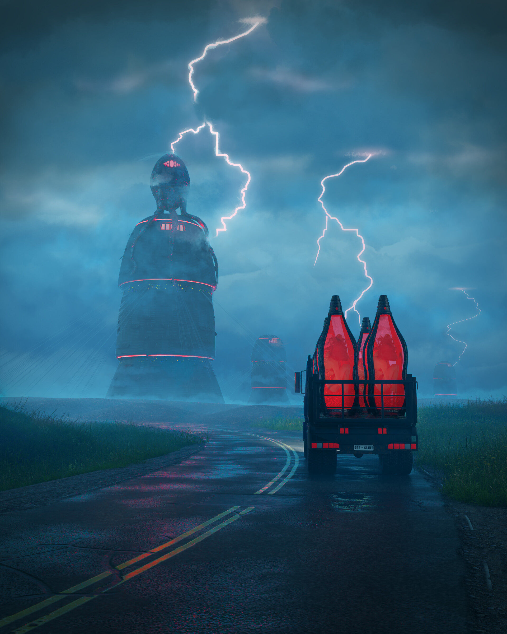 ArtStation - The Matrix x Simon Stalenhag - Concept Art