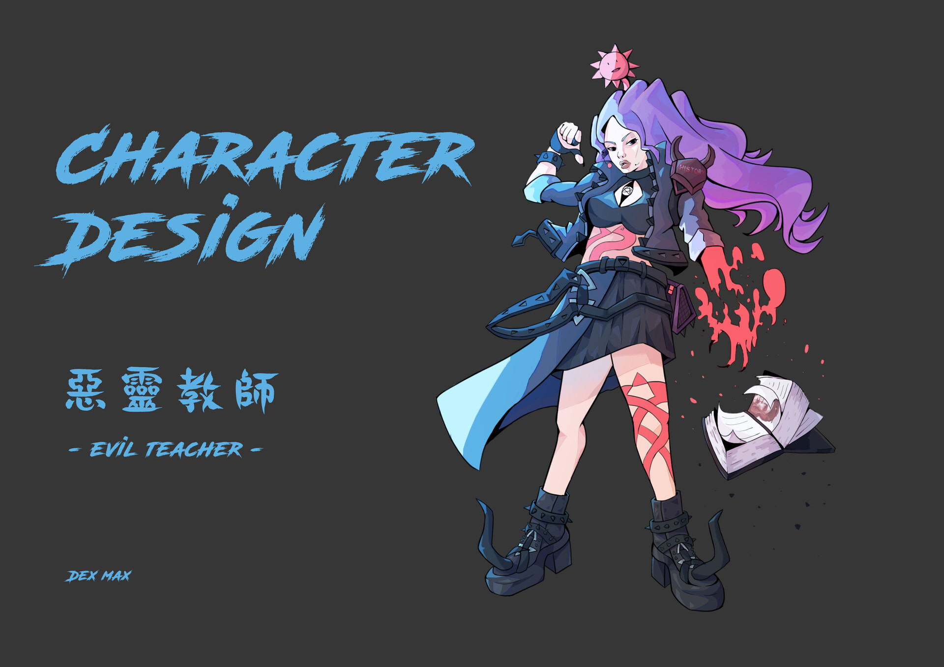 DexMax - The character design - Evil teacher