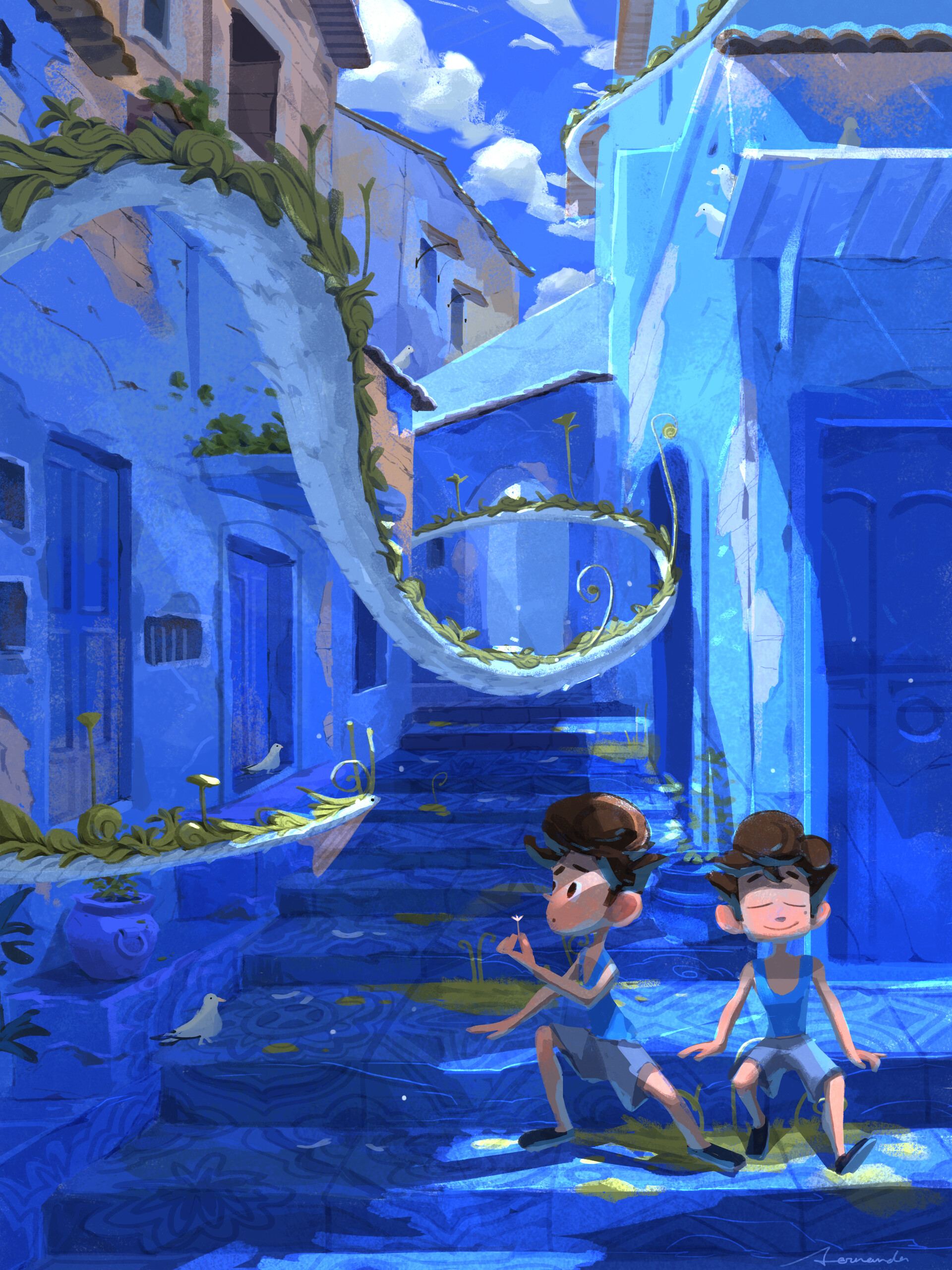 ArtStation - DREAMY BLUE