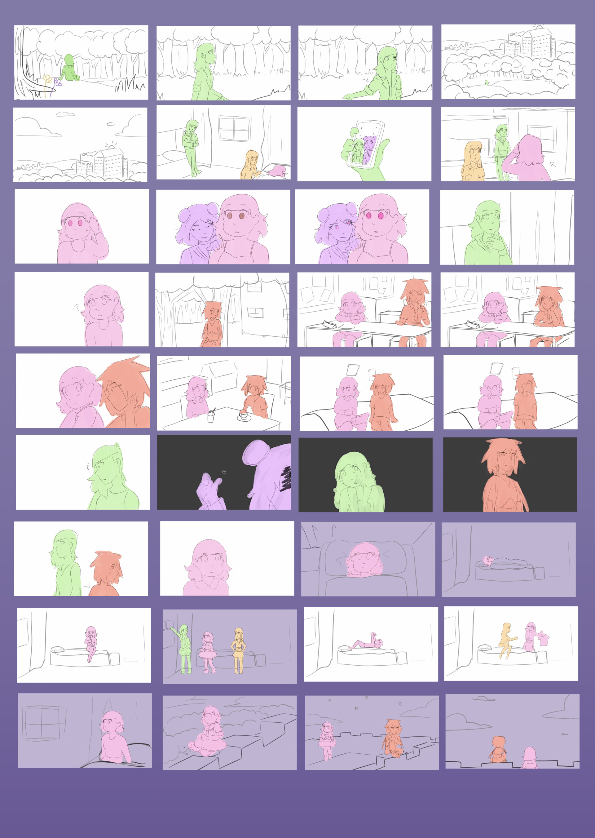 Amelia Hollingsworth - Colour Keys/Storyboard