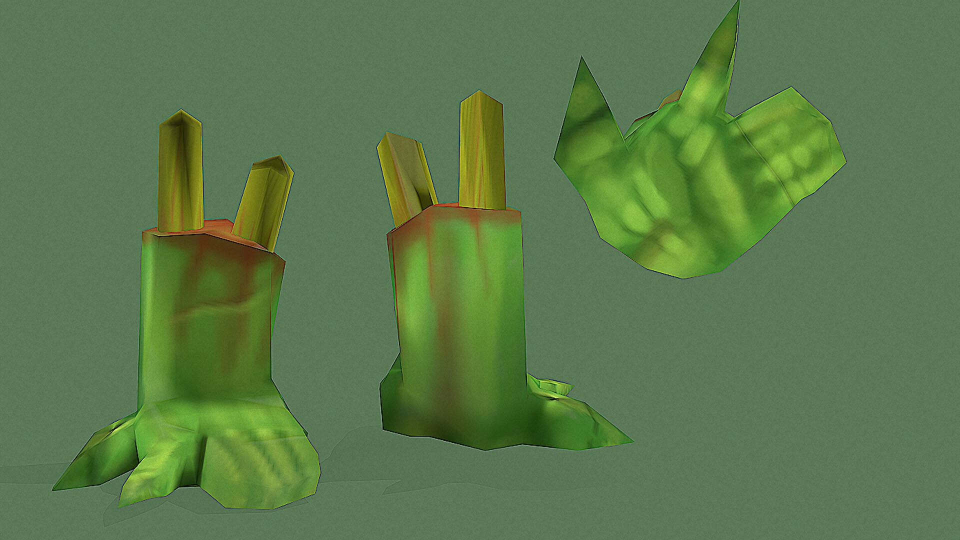 ArtStation - Zombie Wave: Low Poly Game Character