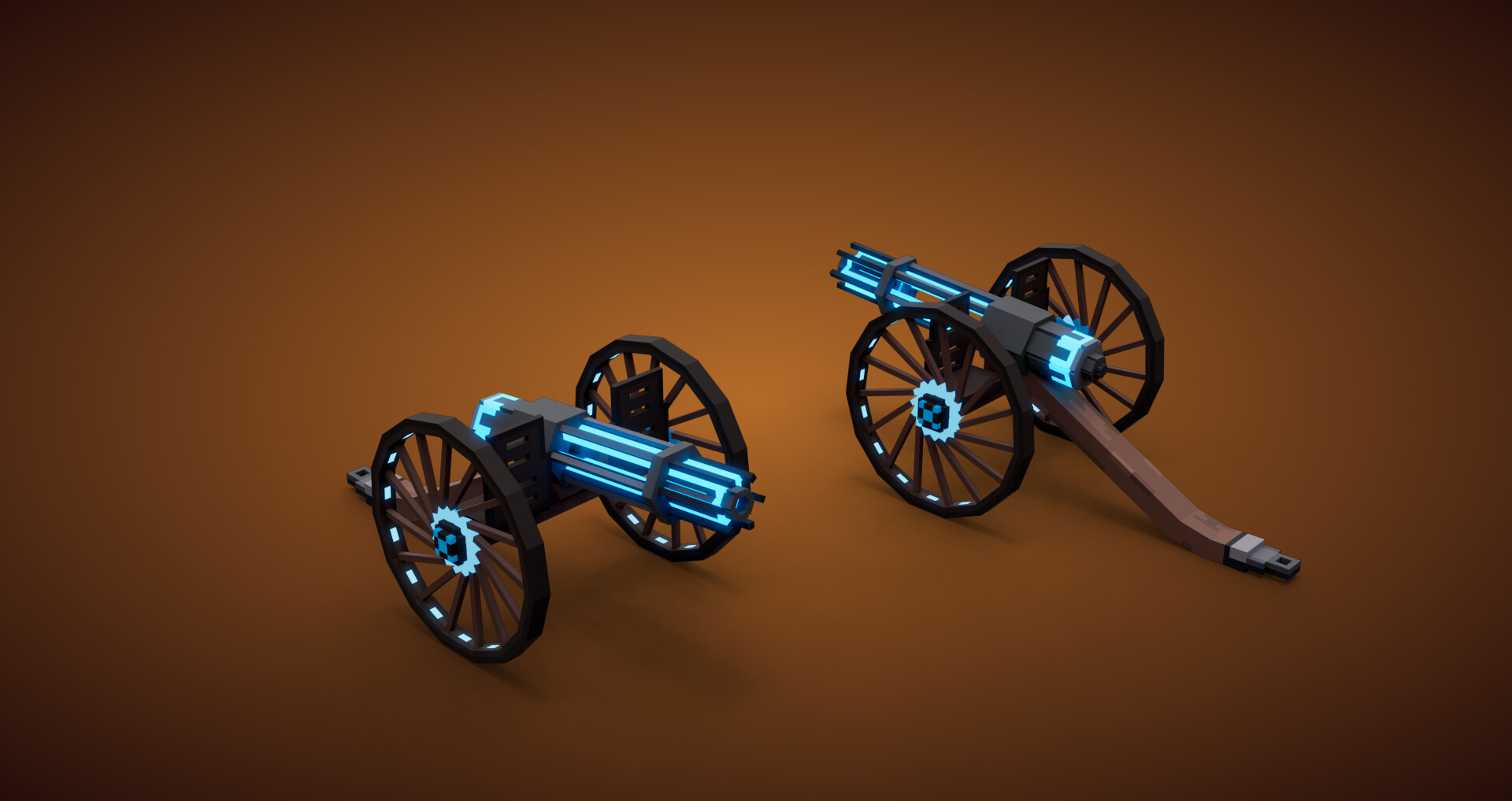 ArtStation - Steampunk Gattling Gun