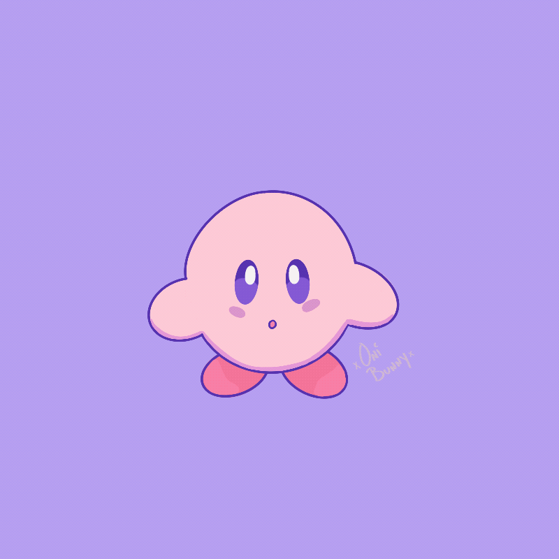 how to draw kirby gif