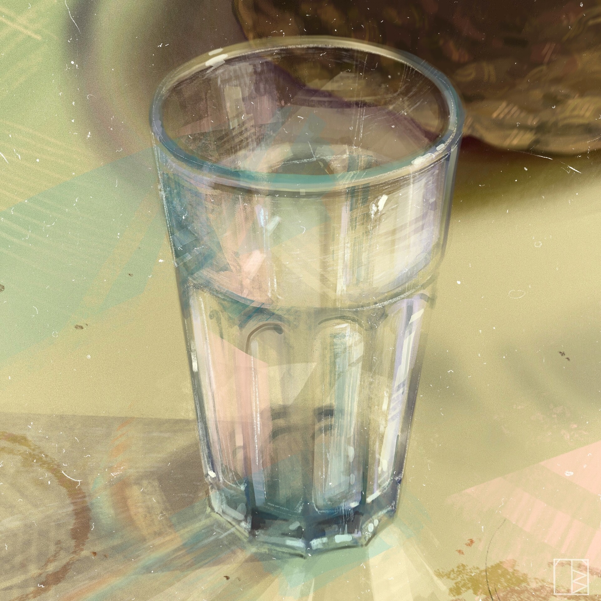 ArtStation - Quick sketch of glass