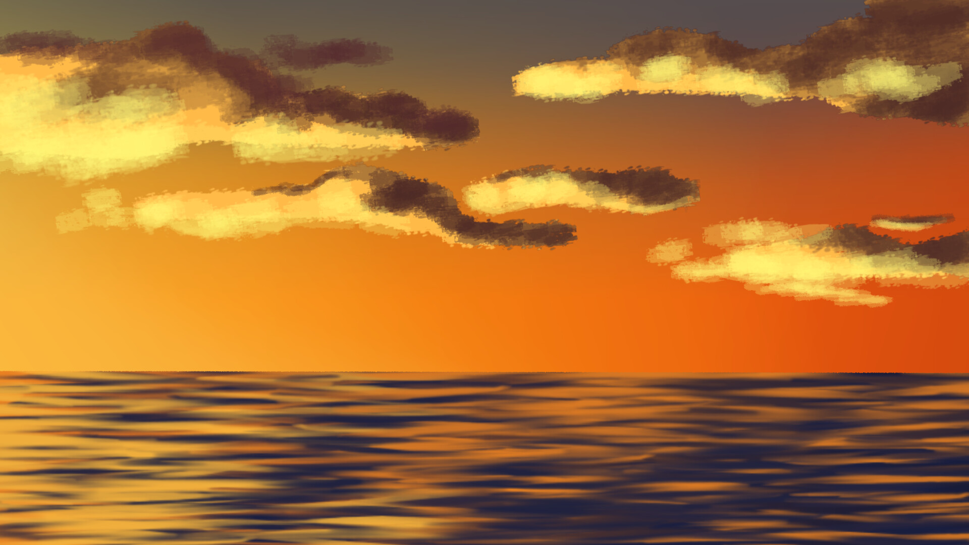 ArtStation - Environment- Ocean Sunset
