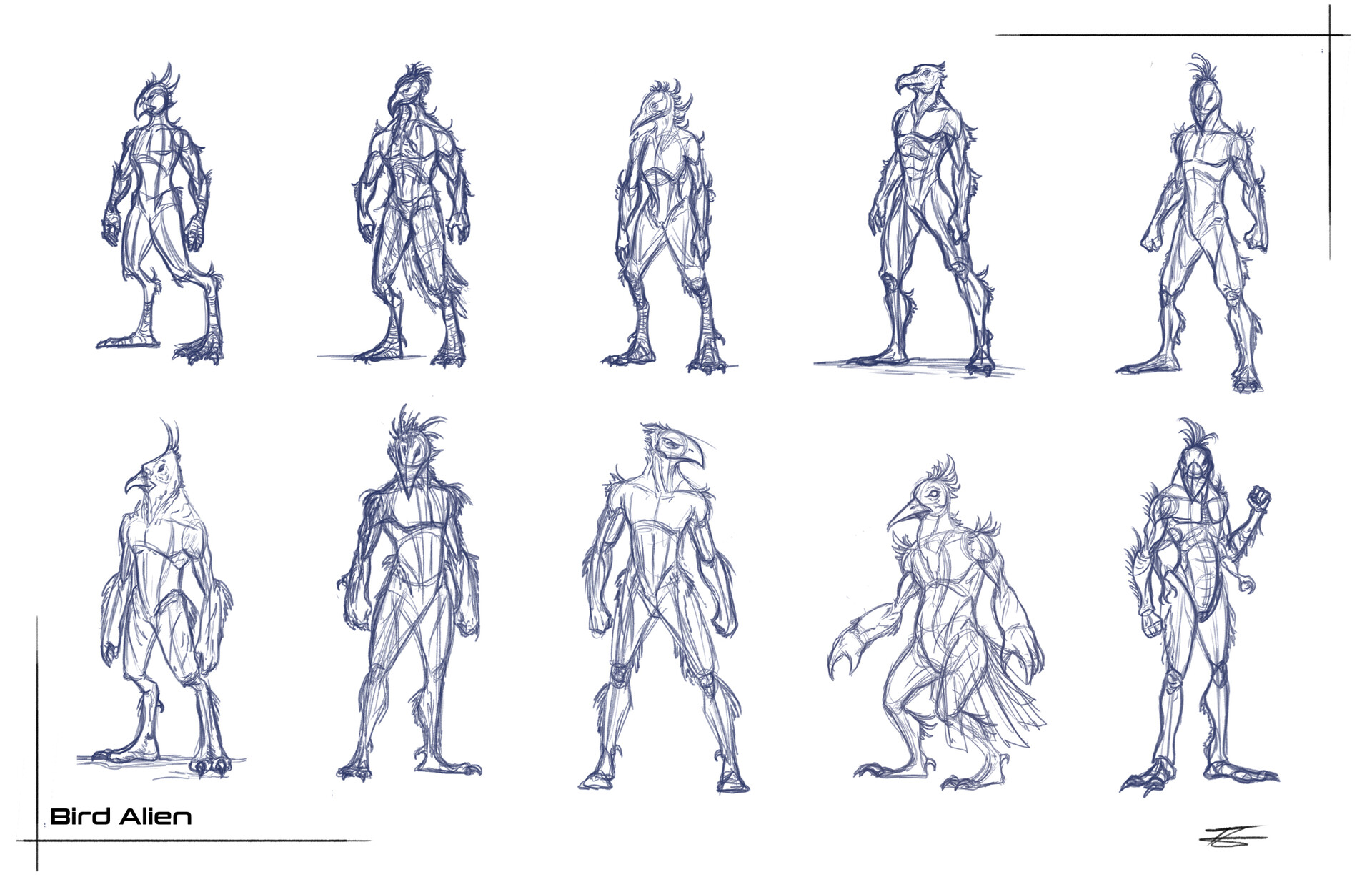 Tyler Edwards - Bird Alien Concept