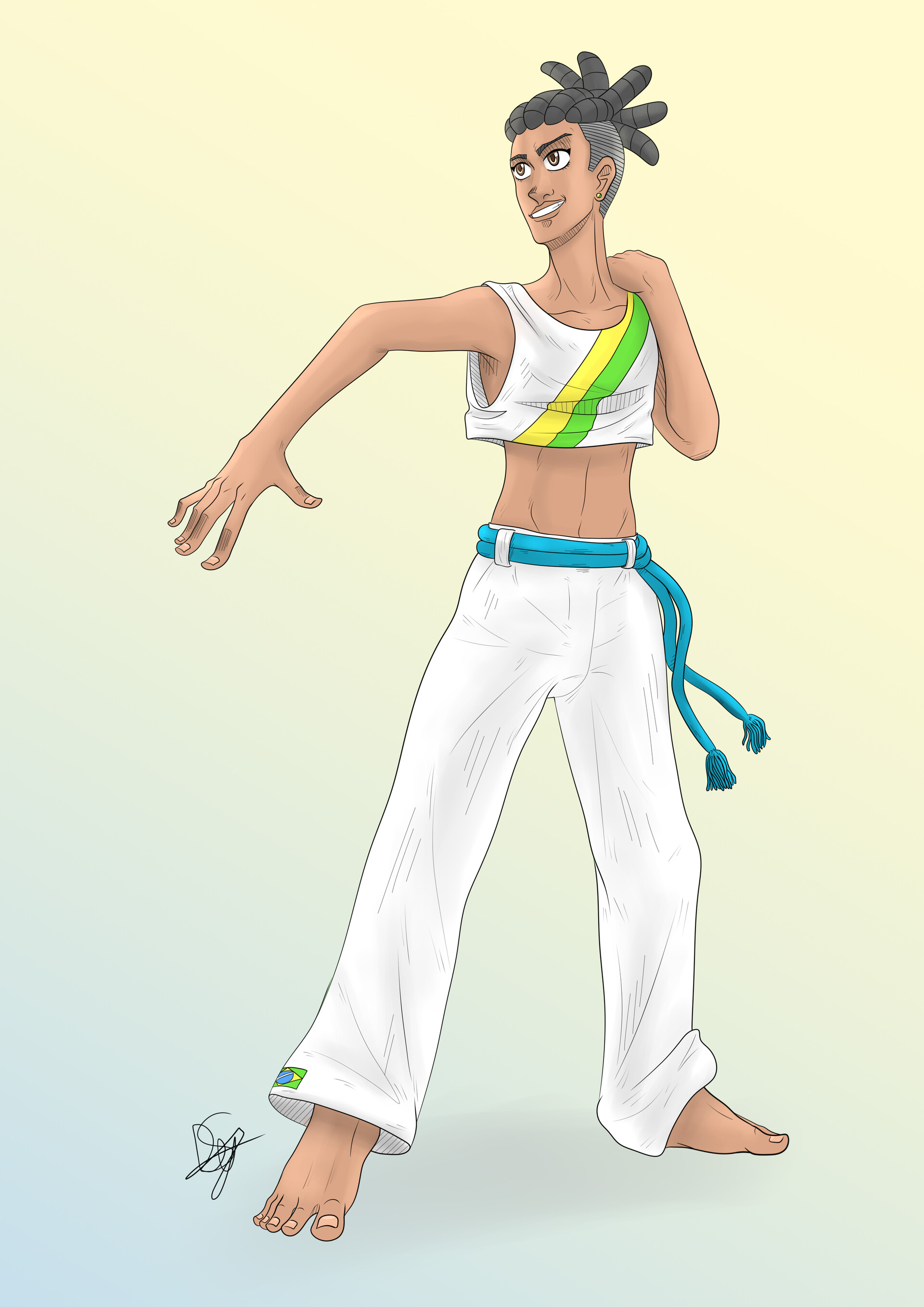 ArtStation - Original capoeira character
