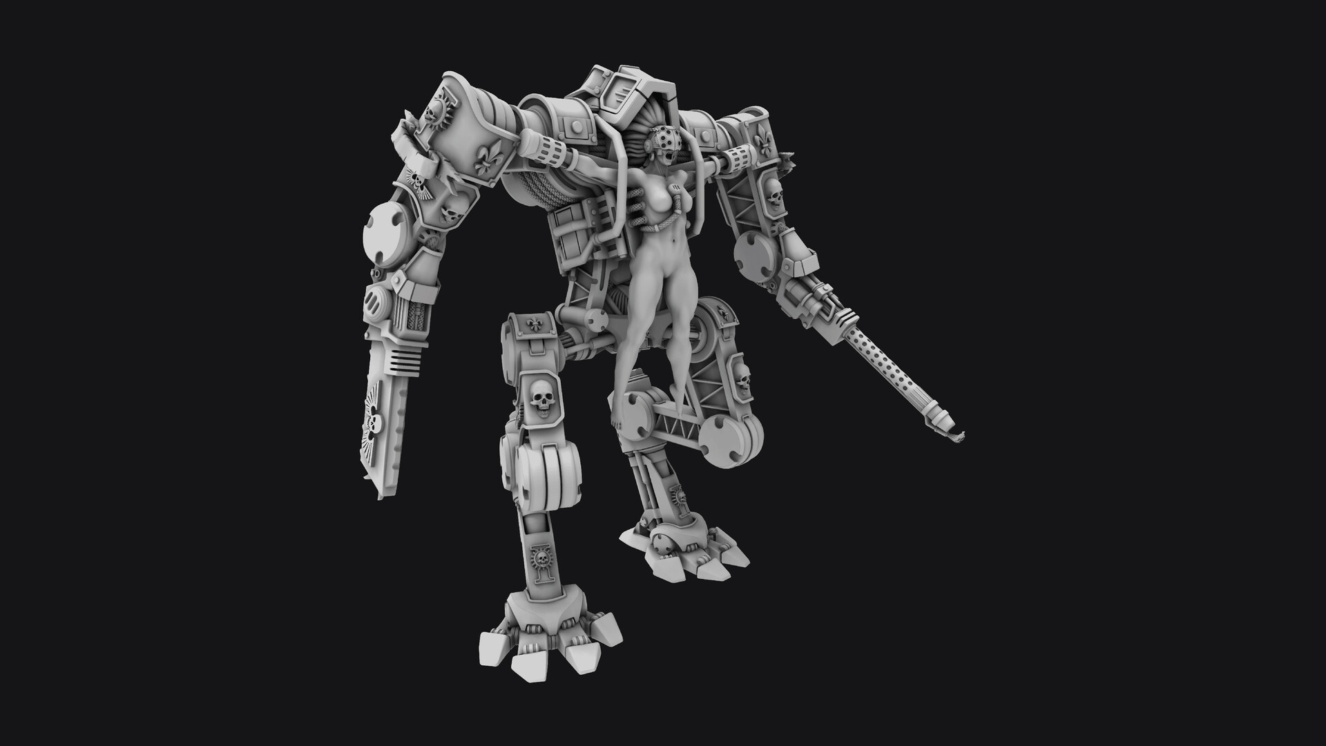 ArtStation - GR055 • Female Purifier Engine • Warhammer 40k
