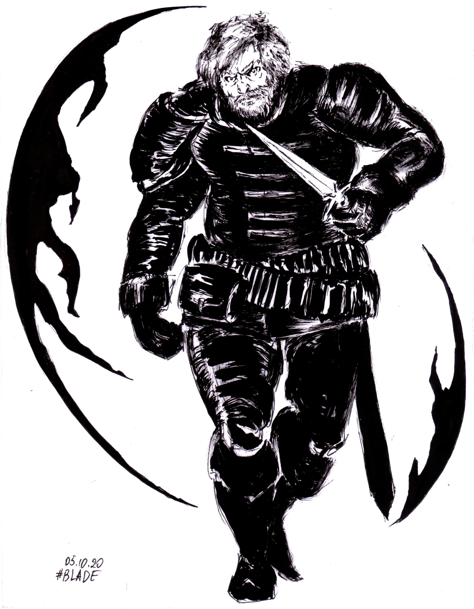 ArtStation - Karl Edward Wagner's Kane illustration for Inktober 2020