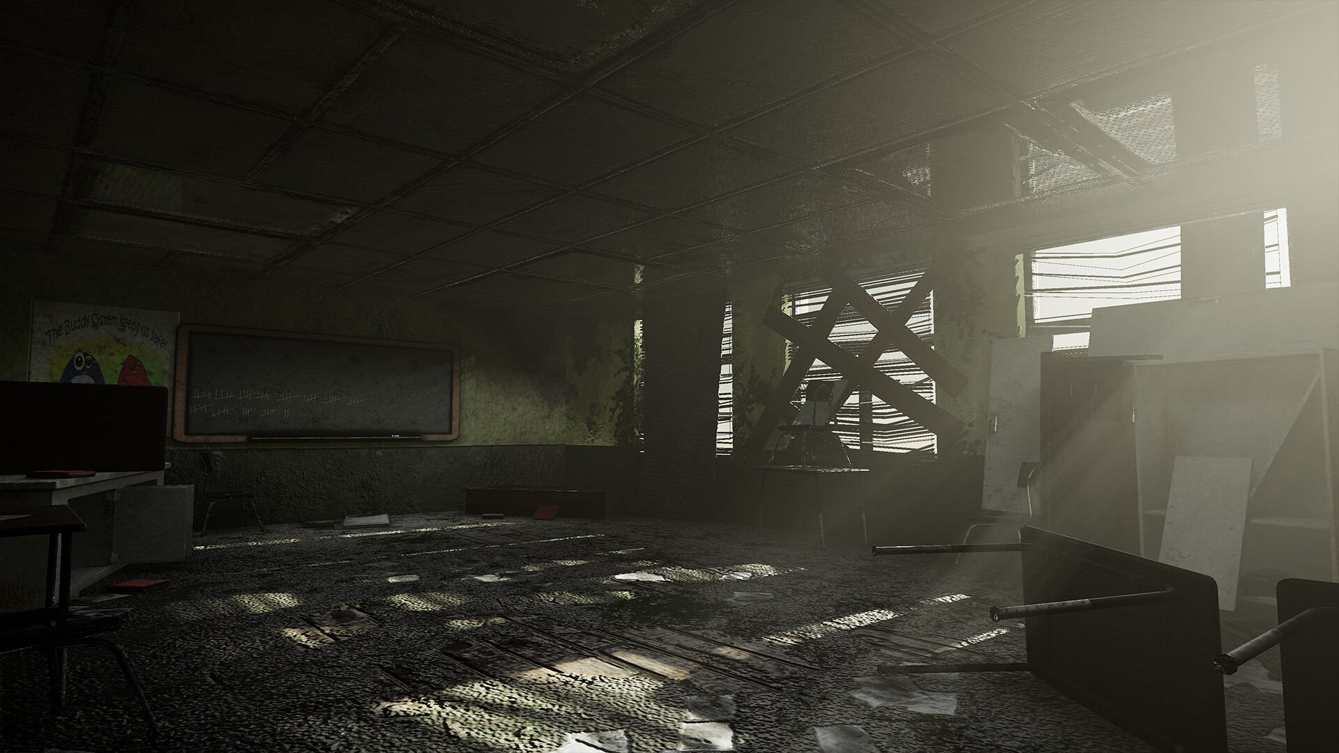 ArtStation - Destroyed Classroom