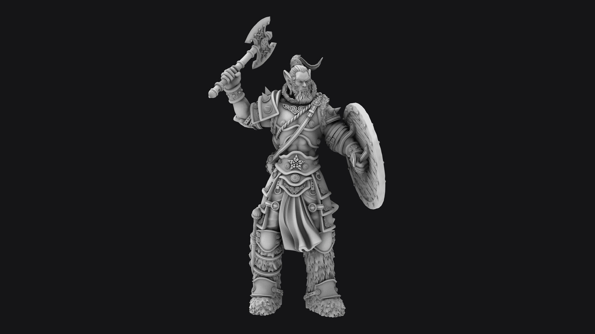 ArtStation - GR059 • Male Barbarian Brogan • Warhammer 40k