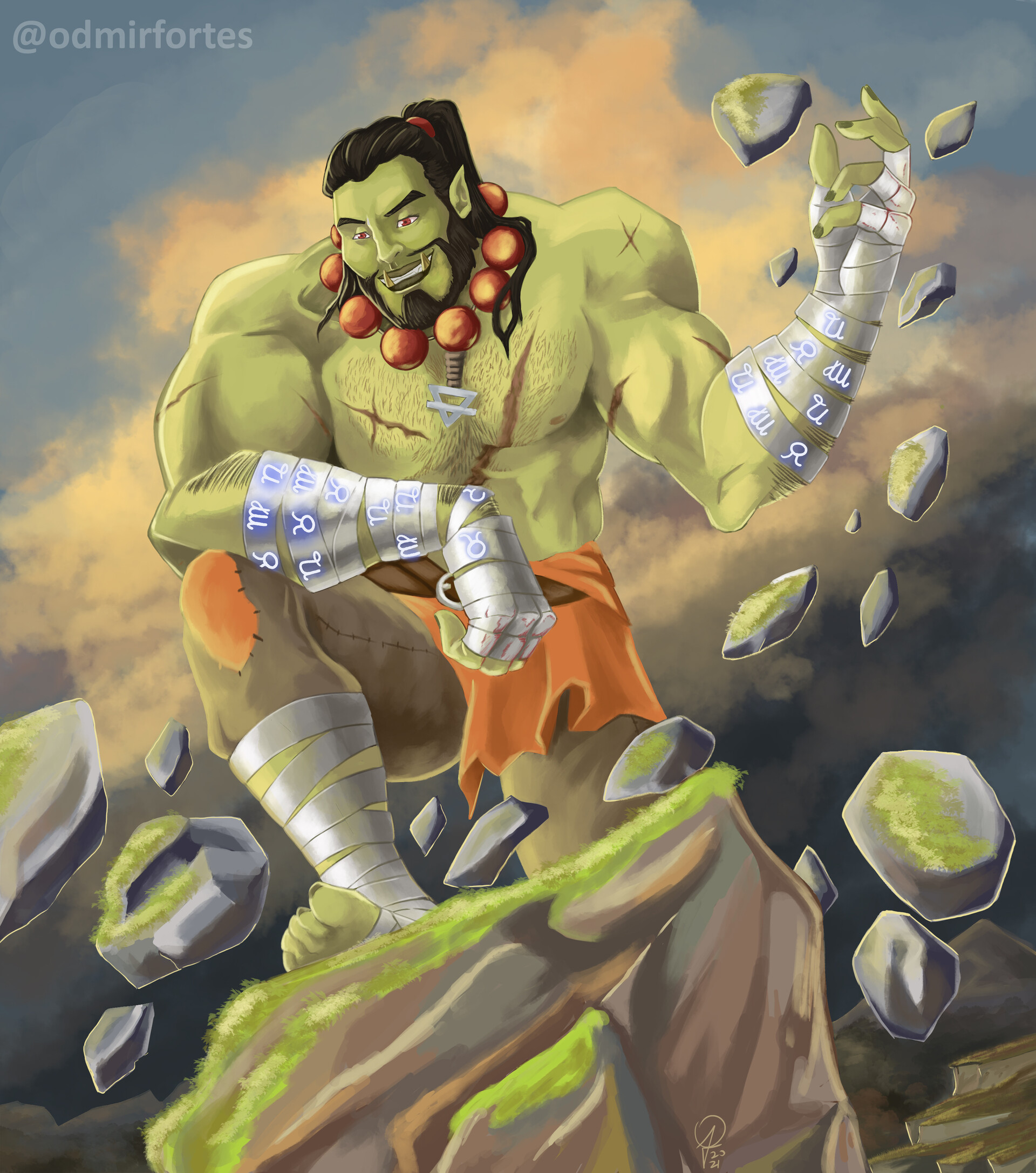 ArtStation - Orc Monk
