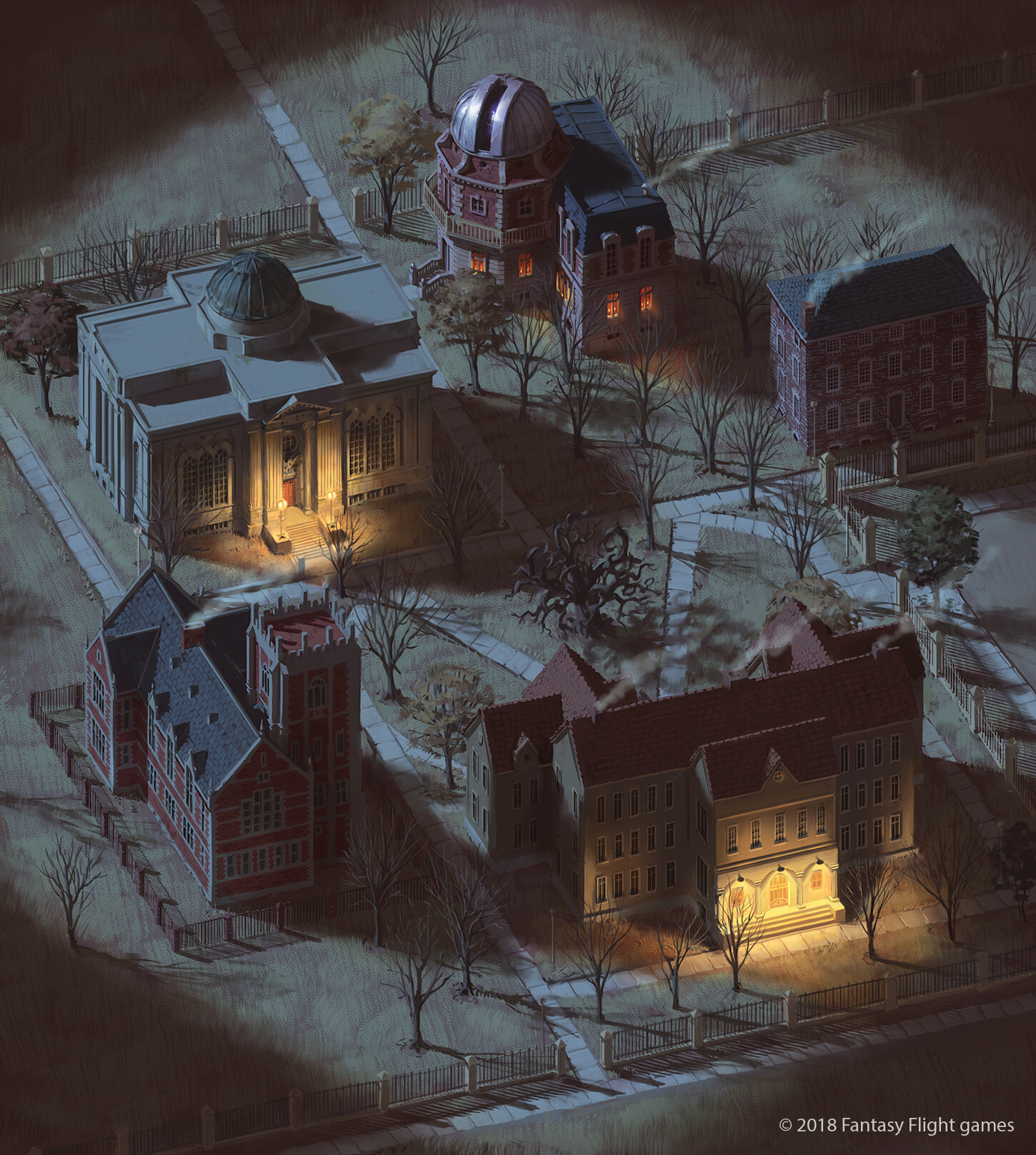 Jokubas Uogintas - Arkham Horror Third Edition board game tiles