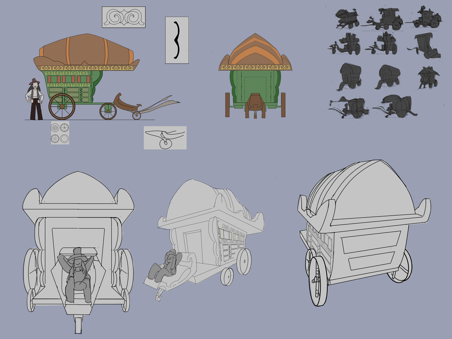 ArtStation - "Gypsie Caravan" Concept art