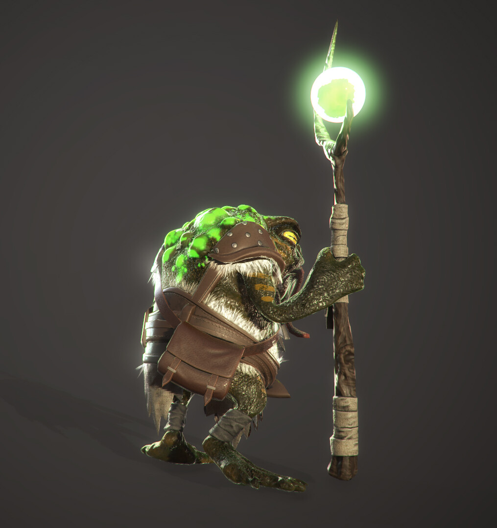 Vladimir Velikotskiy - 3d character frog shaman