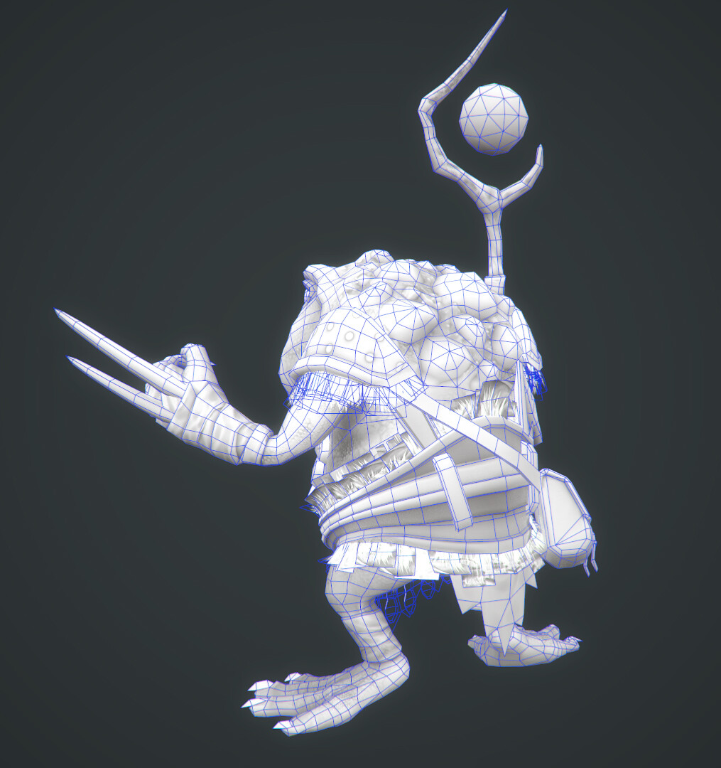 Vladimir Velikotskiy - 3d character frog shaman
