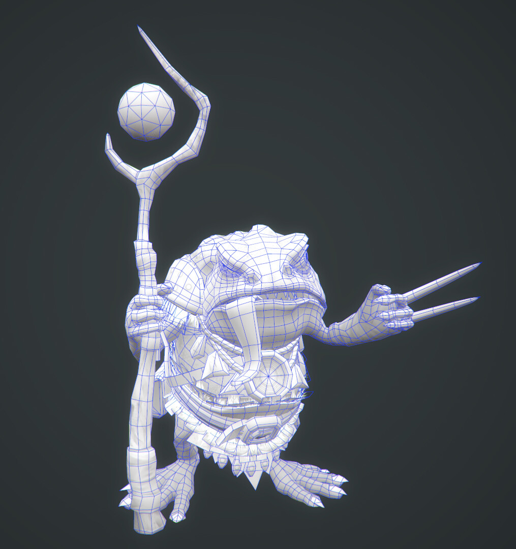 Vladimir Velikotskiy - 3d character frog shaman