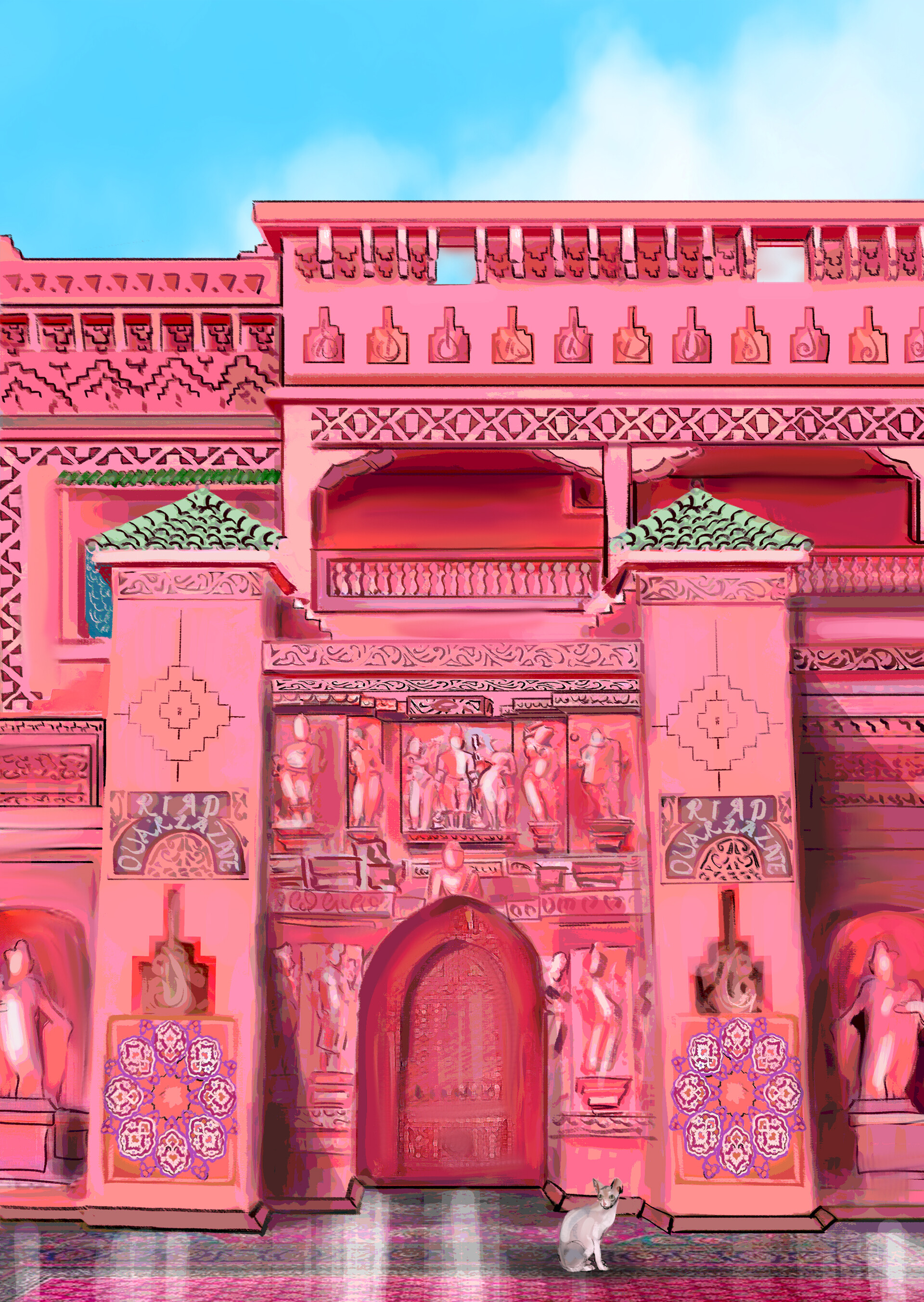 ArtStation - Pink House