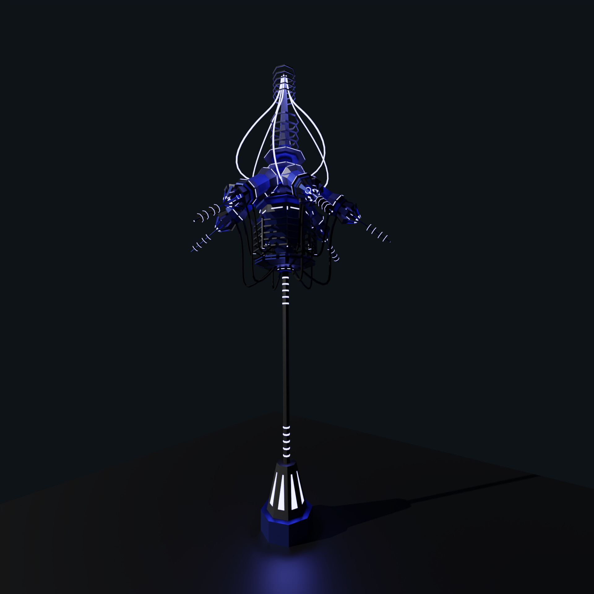 greenlaser - Learning 3D modeling: Low poly tesla pole