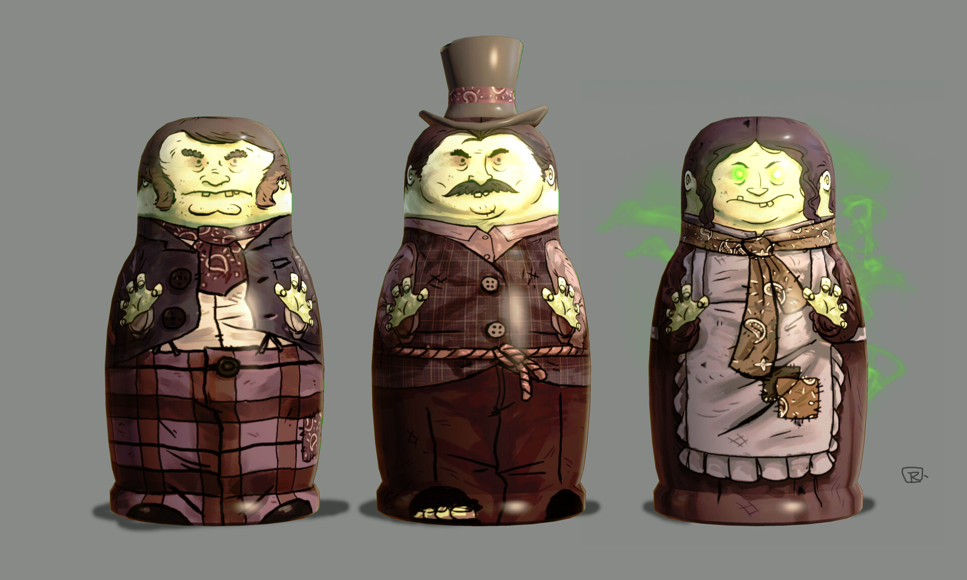 ArtStation - Ghoul Doll texture work