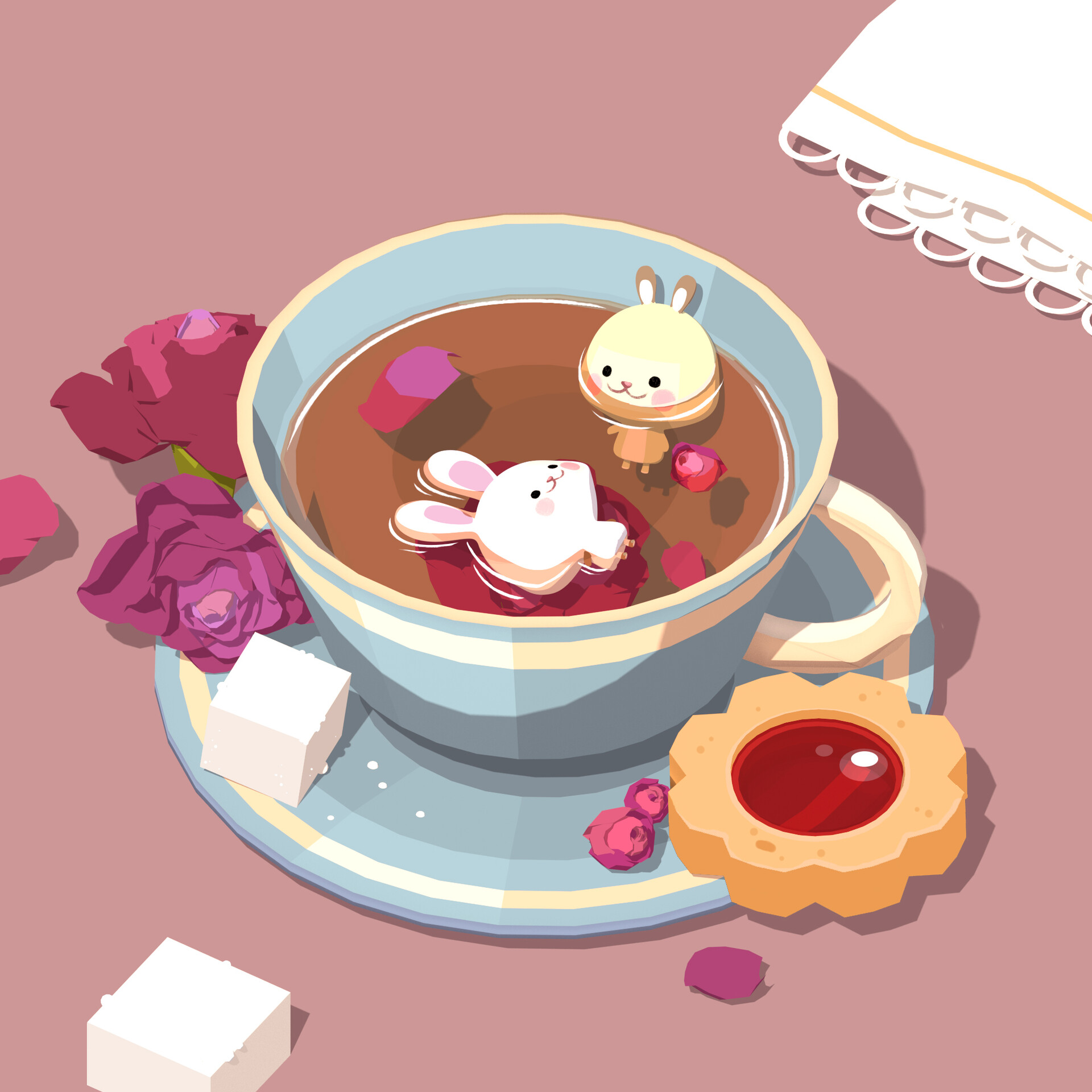 ArtStation - Rose Tea spa day