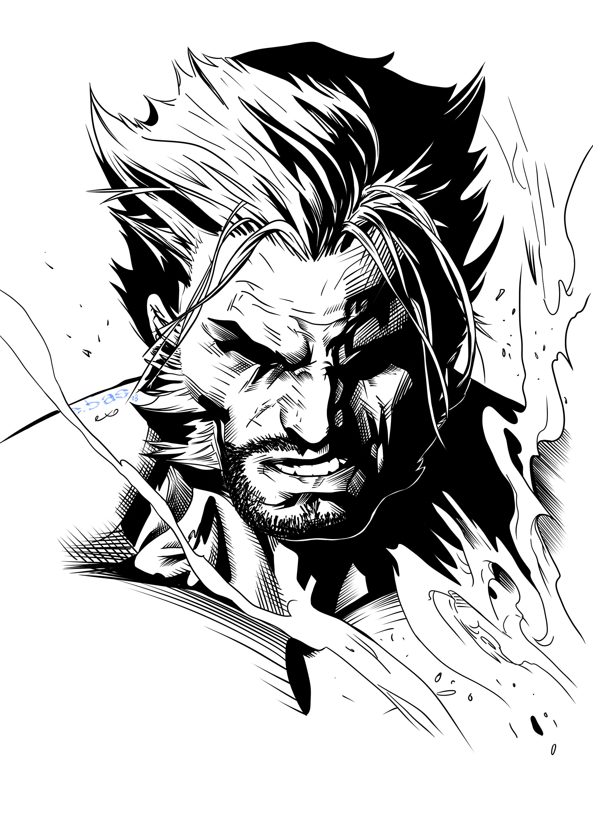 ArtStation - Wolverine Inking