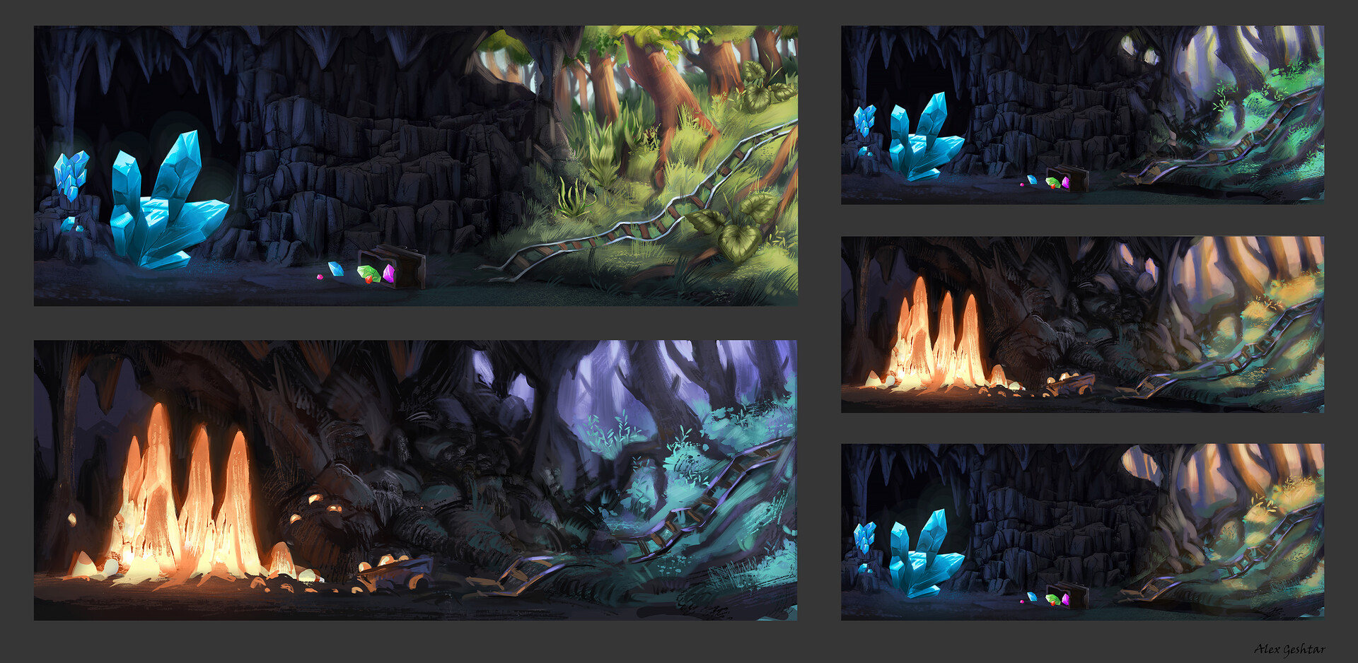 ArtStation - Sketches for 2.5D platformer