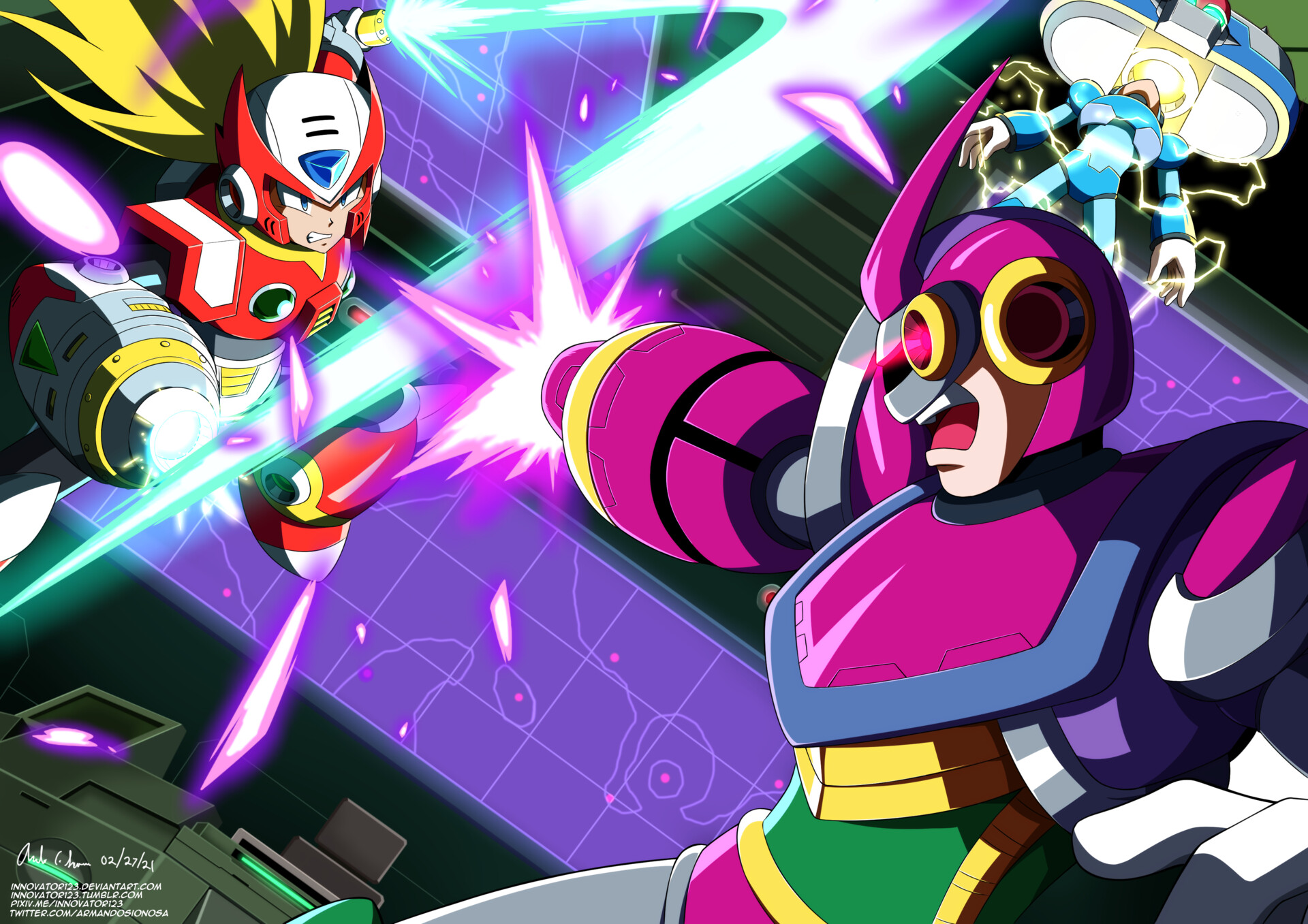 ArtStation - Megaman X3 - Zero vs Mac