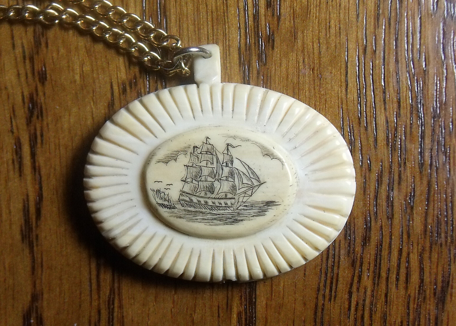 ArtStation - Scrimshaw engraving of a ship